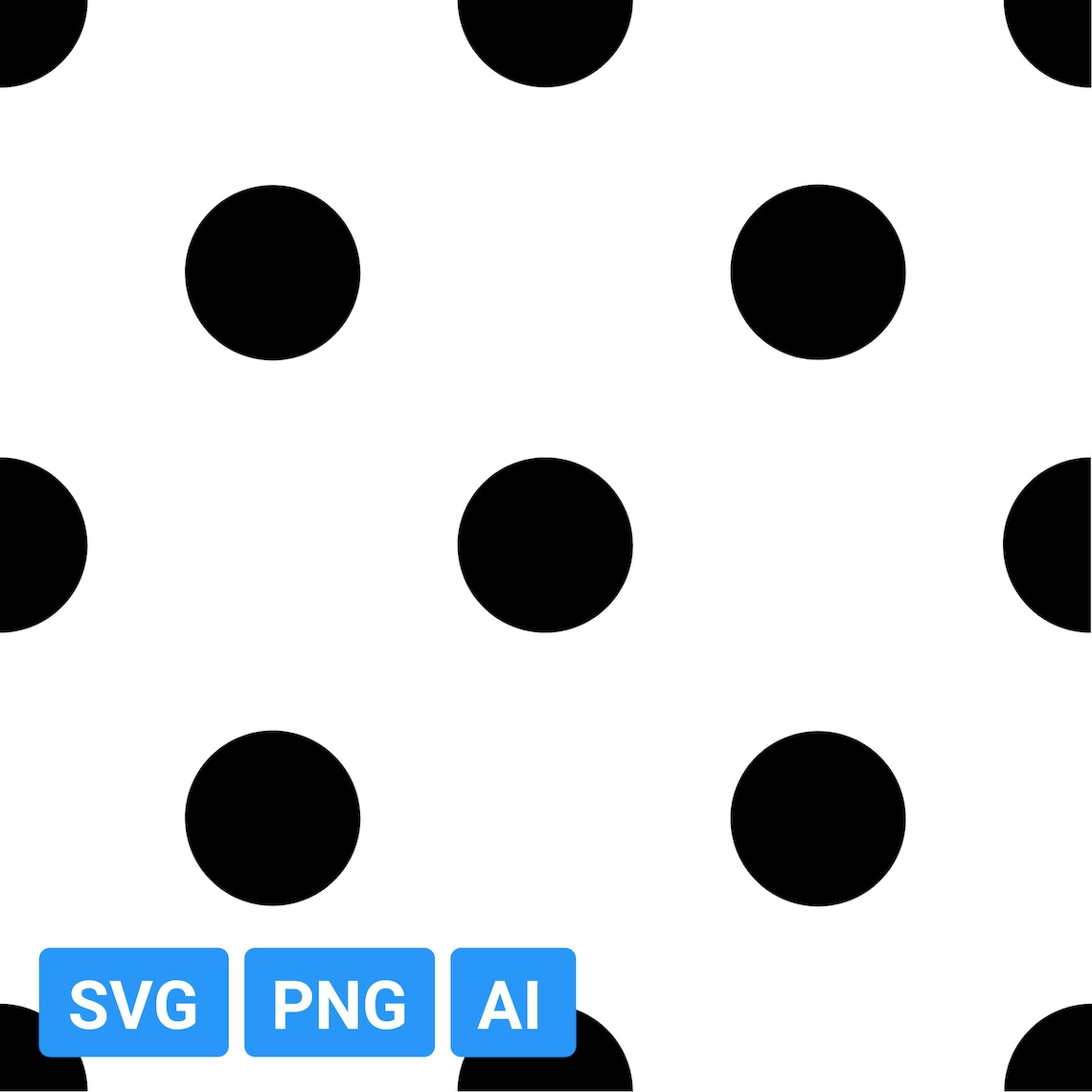 Dots Pattern SVG Dot Pattern Circle Instant Download | Etsy