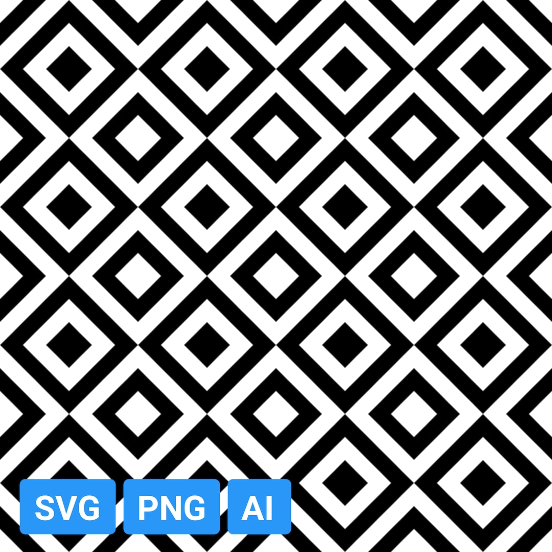 Square Pattern SVG, Rhombus Pattern, Instant Download Digital Pattern ...