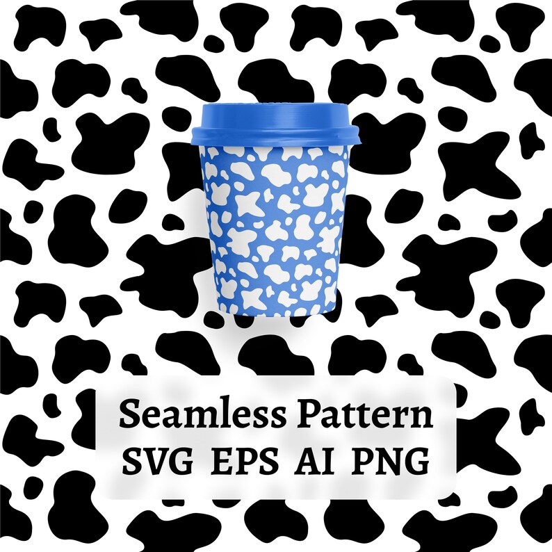 Seamless Cow Pattern SVG Cow Print Animal Pattern Skin - Etsy