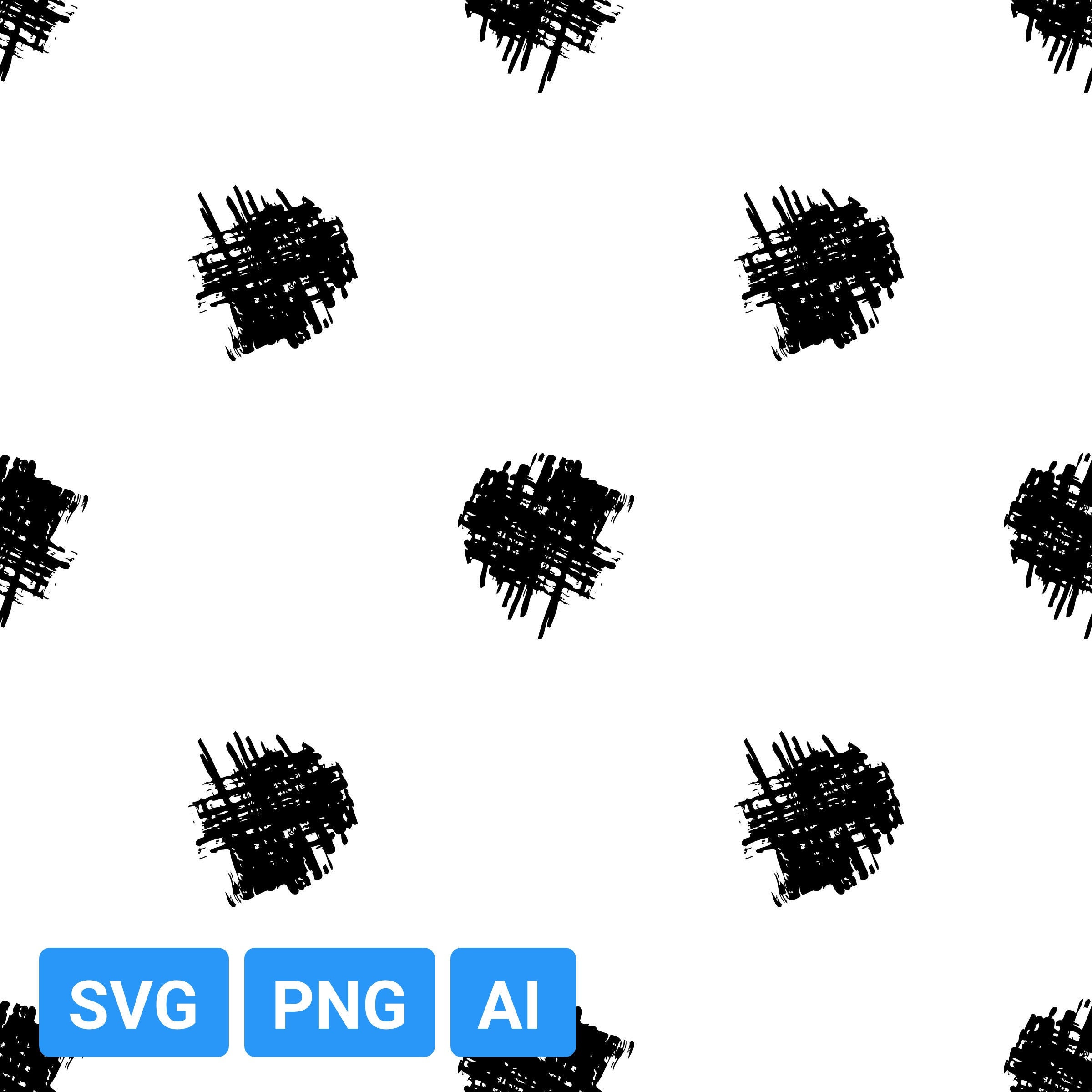 Spots Seamless Pattern SVG, Hand Drawn Style Pattern, Dots Pattern ...
