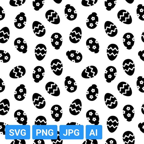 Easter Eggs Background Patterns