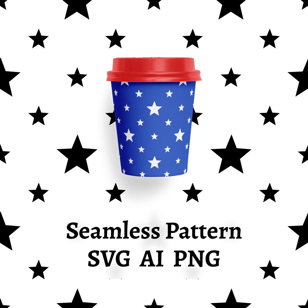 Seamless Stars Pattern SVG, Star Pattern, USA, Labor Day Pattern ...