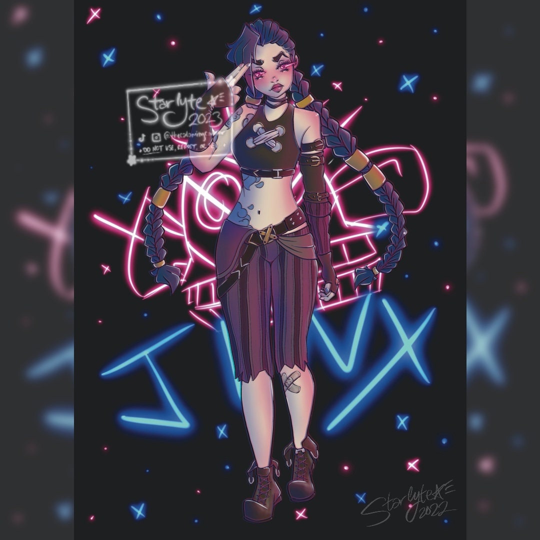 Jinx Prints | Art Prints | Arcane Fanart | Postcard Prints | Posters - Etsy