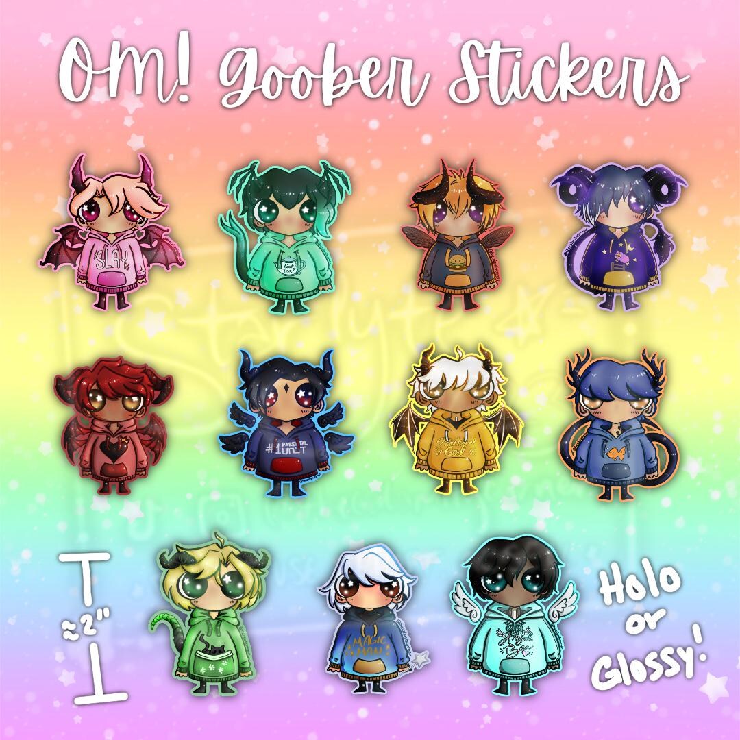OM! Goober Stickers | OM! Stickers | Vinyl Stickers | OM! Fanart - Etsy