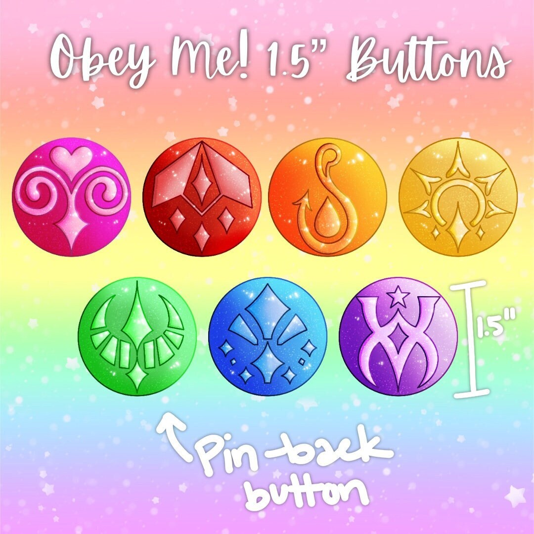 OM Symbol Buttons | Pin-back Buttons | Buttons | OM Fanart - Etsy
