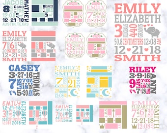 Baby Birth Stats - Etsy