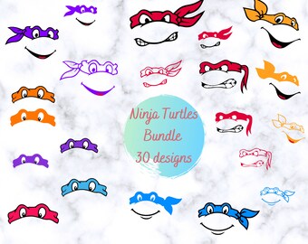 Ninja Turtle Eye Mask Pattern