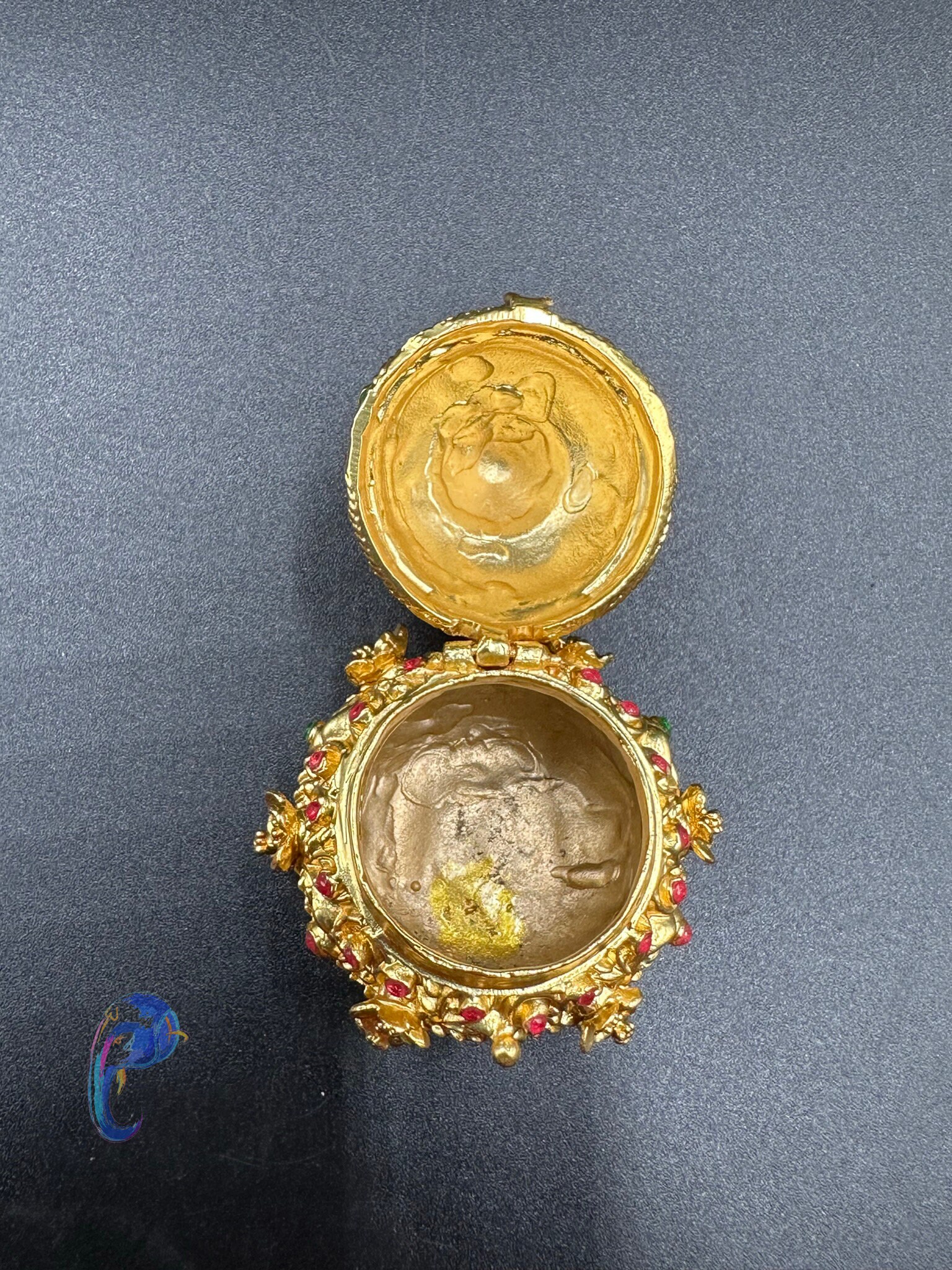 Gold Kumkum Box/ Puja Box/ Wedding Gift/ Ring Box/ Puja Item - Etsy