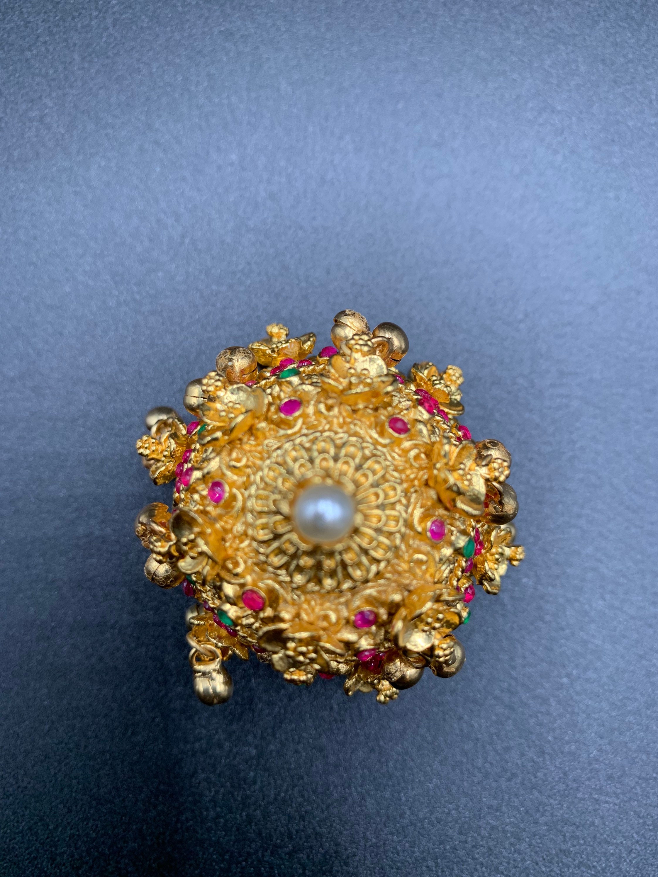 Gold Kumkum Box/ Puja Box/ Wedding Gift/ Ring Box/ Puja Item - Etsy