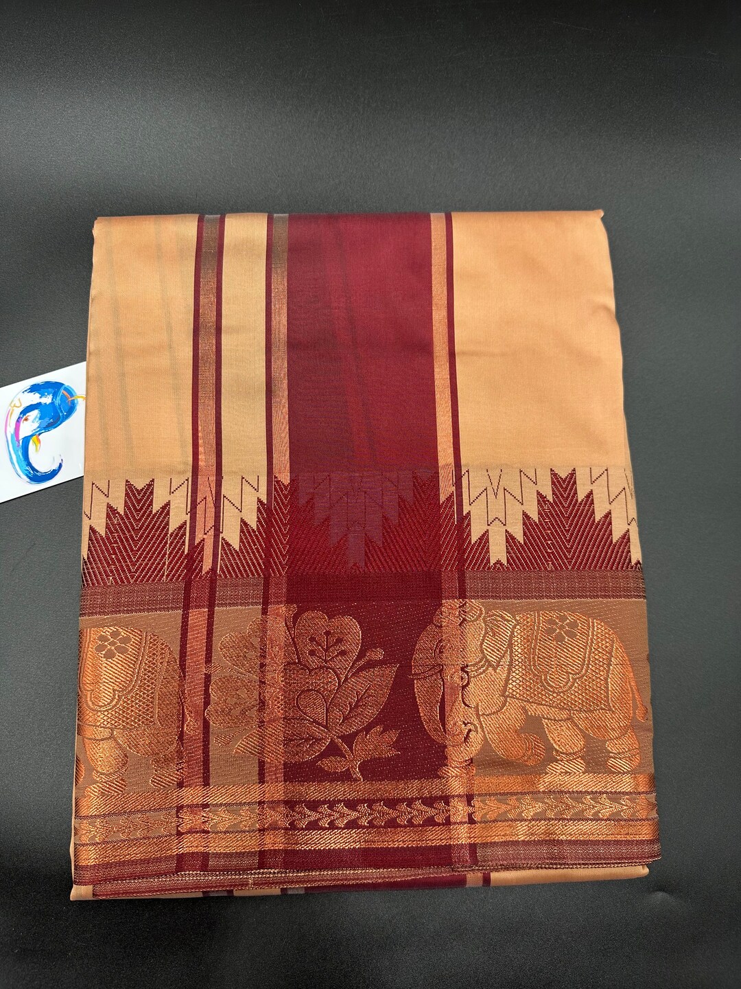 Dhoti Set/ Mens Dhoti Set/ Angavastram/ Vesti/ Panchalu Set/ God ...