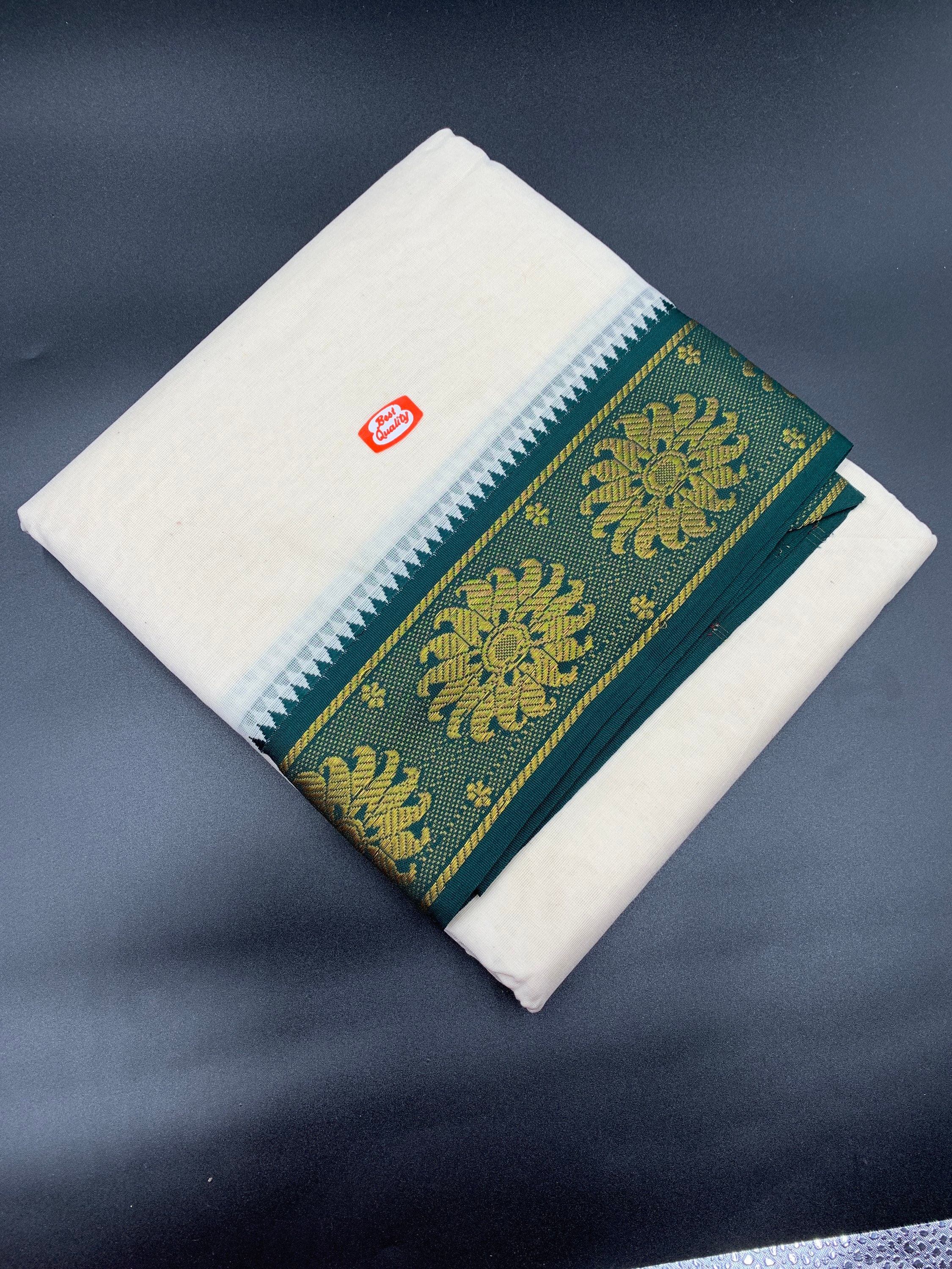 Cotton Dhoti Set/ Kanduva/ Puja Clothes/ Angavastram/ Mens Dhoti Set ...