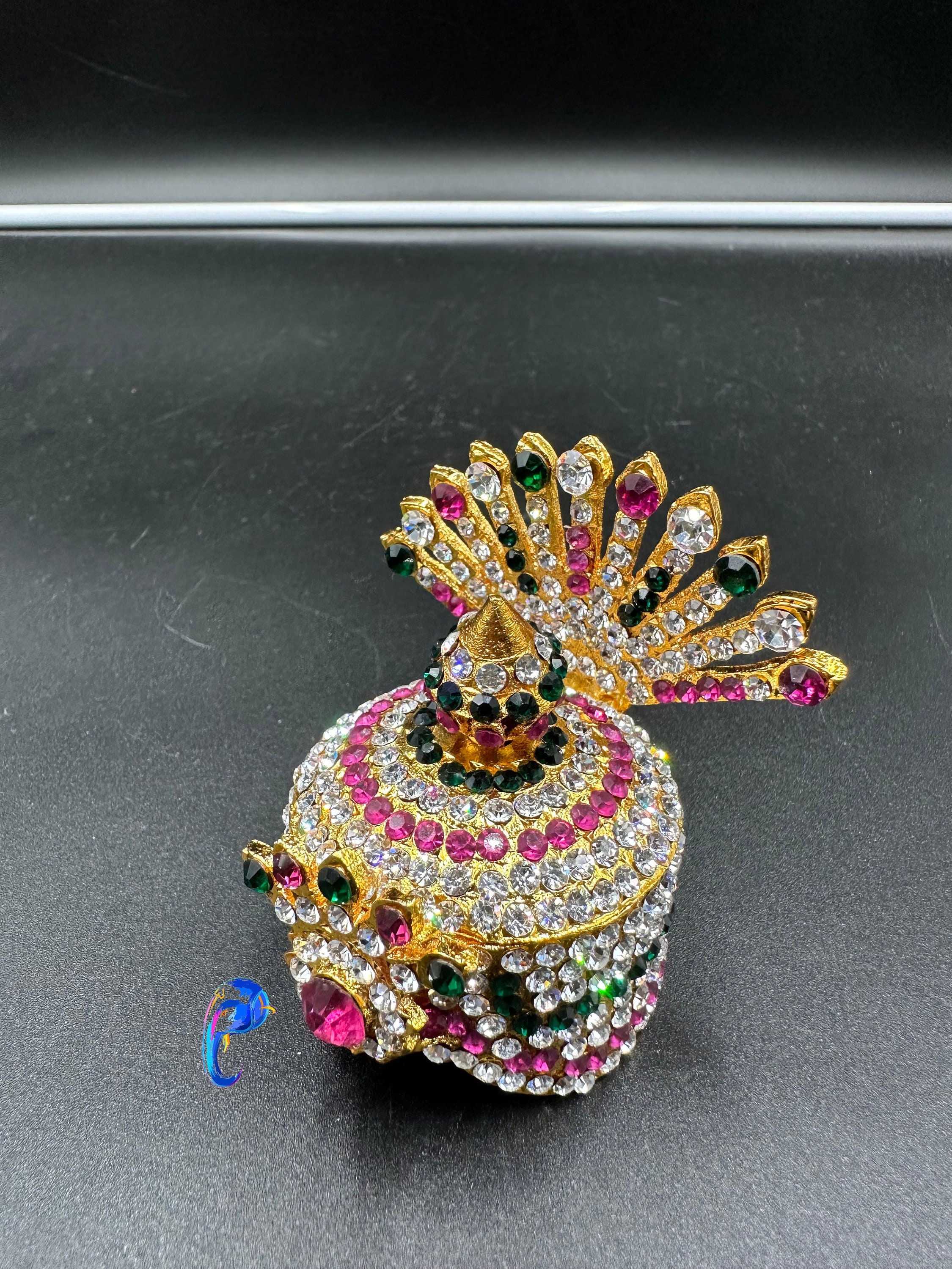 Kireetam/ Crown/ God Kireetam/ Stones Crown/ God Decoration Item ...