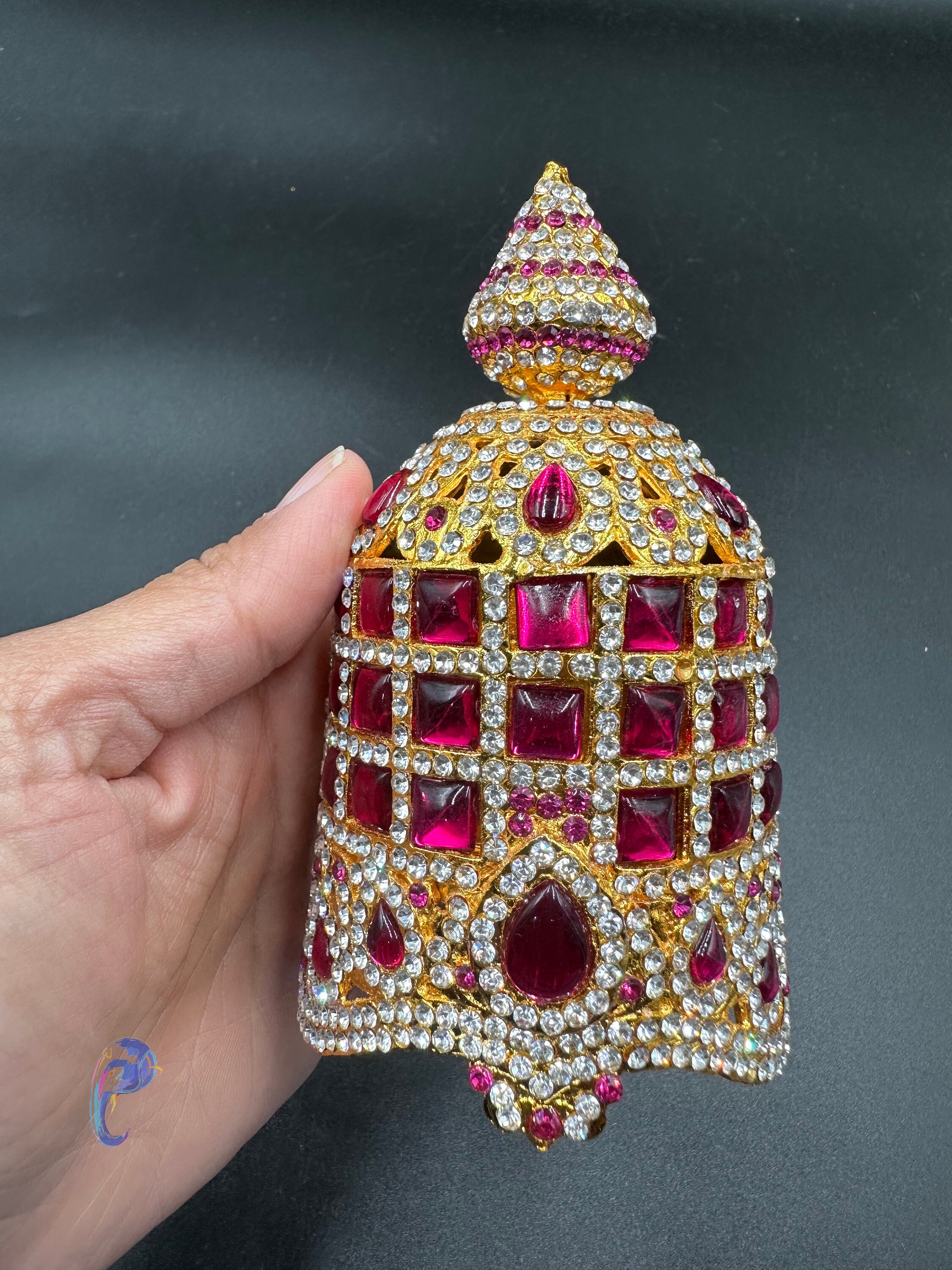 Kireetam/ Crown/ God Kireetam/ Stones Crown/ God Decoration Item ...
