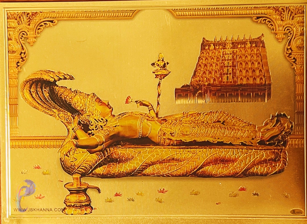Anantha Padmanaba Swamy/ Frame/ Idols/ Puja Item/ Baba/ Photo/ Gods ...