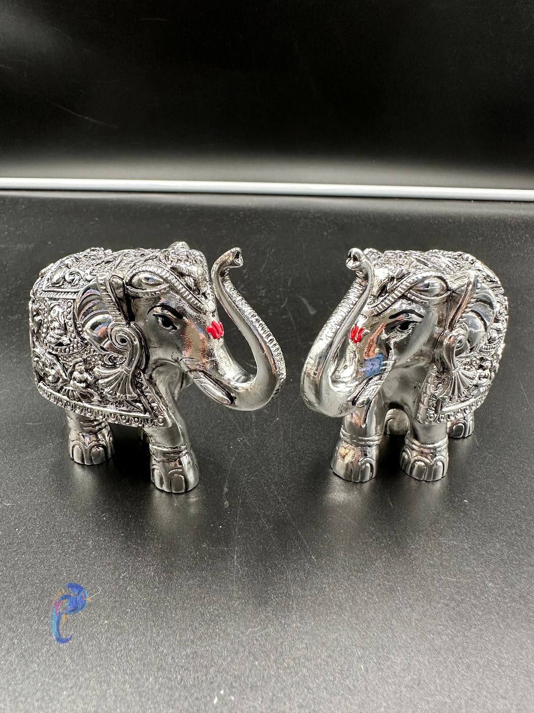 German Silver Elephants/ Wedding Gift/ Wedding Decor/ Gift Item ...