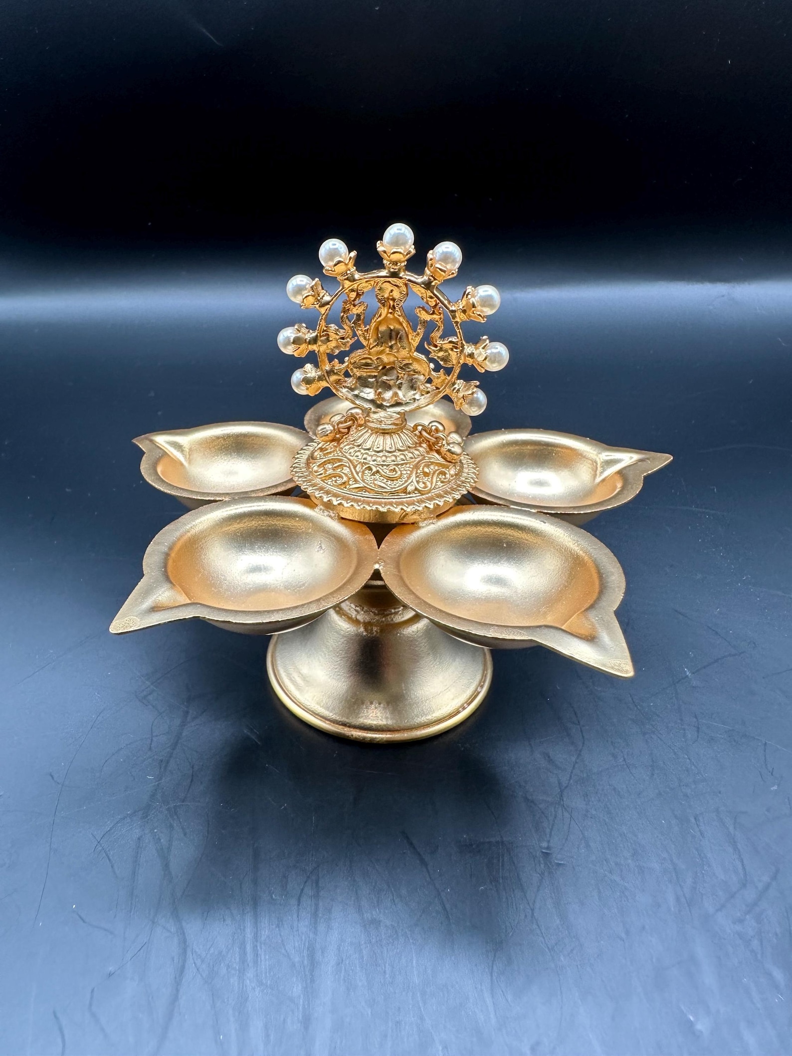 Stones Deepam/ Diya/ Wedding Gift/ Double Step Deepam/ Wedding Decor ...