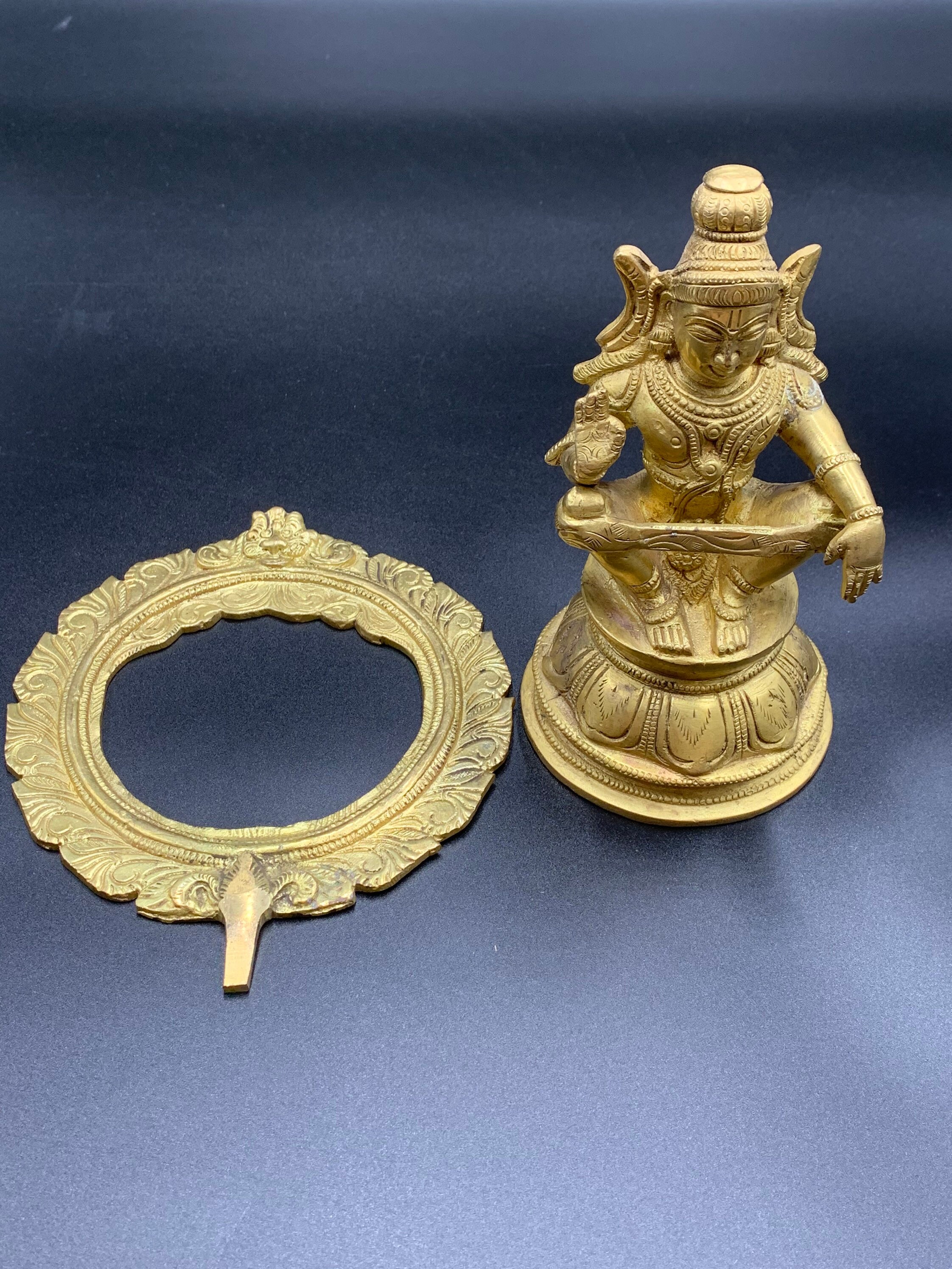 Panchaloha Ayyappa/ Manikandan/brass Idol/ Lord Ayyappa/ Puja Idol ...