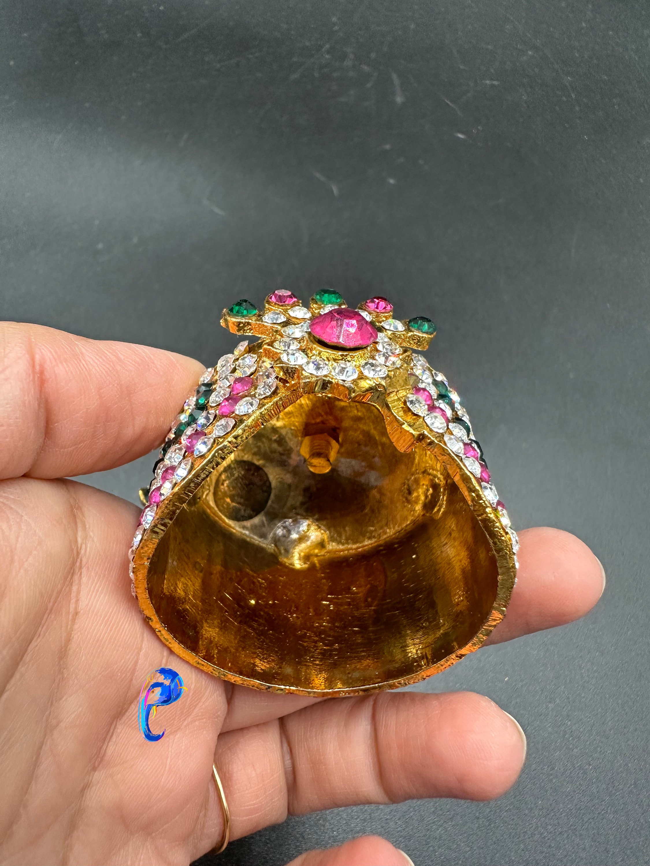 Kireetam/ Crown/ God Kireetam/ Stones Crown/ God Decoration Item ...