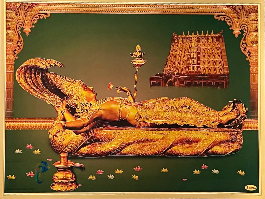 Anantha Padmanaba Swamy/ Frame/ Idols/ Puja Item/ Baba/ Photo/ Gods ...