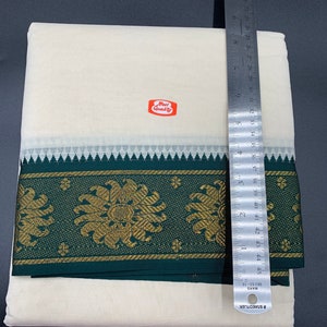 Cotton Dhoti Set/ Kanduva/ Puja Clothes/ Angavastram/ Mens Dhoti Set ...