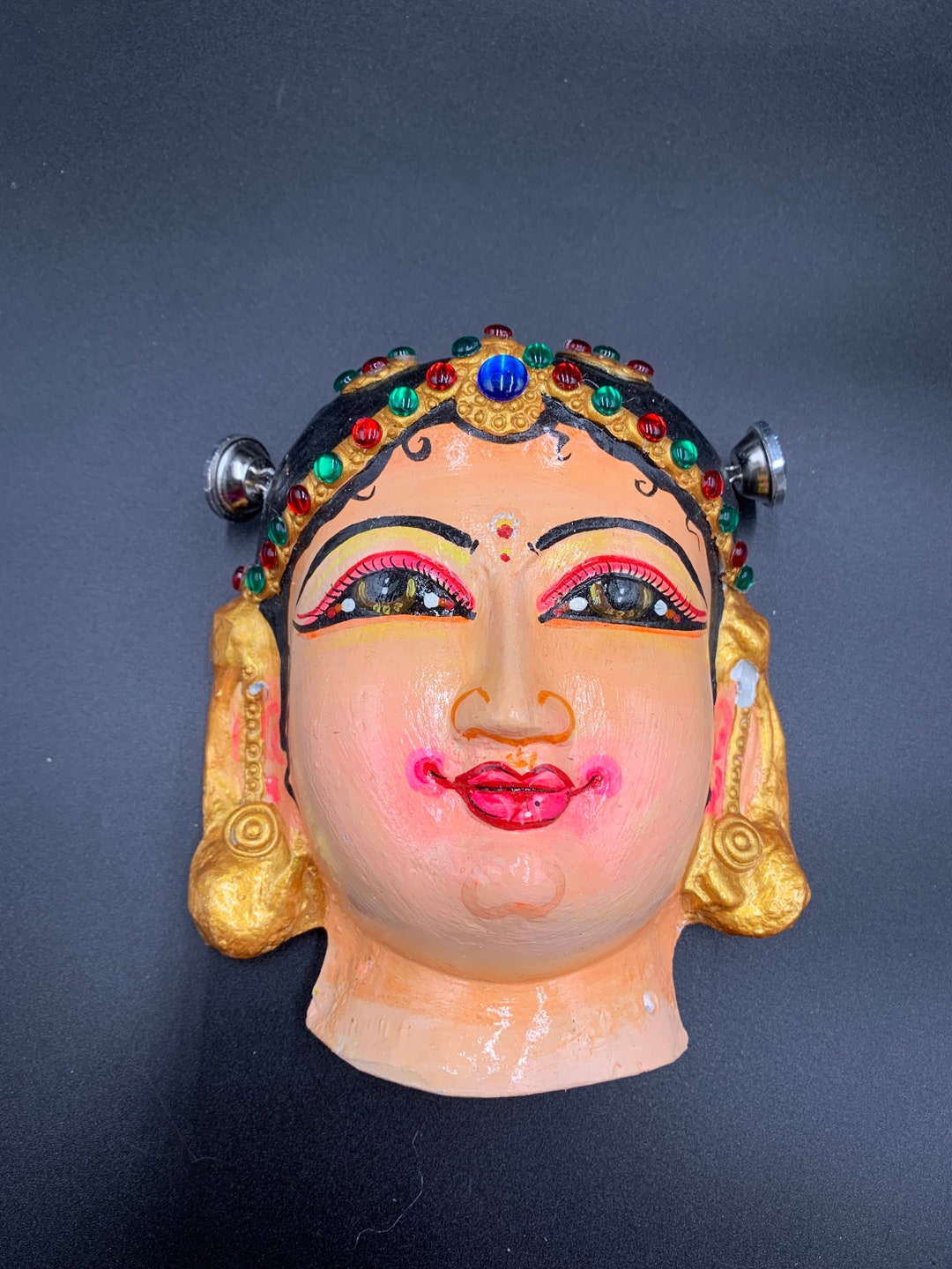 Amman Face/ Puja Idol/ Meenakshi Amma/ Varalakshmi Ammavaru/ - Etsy