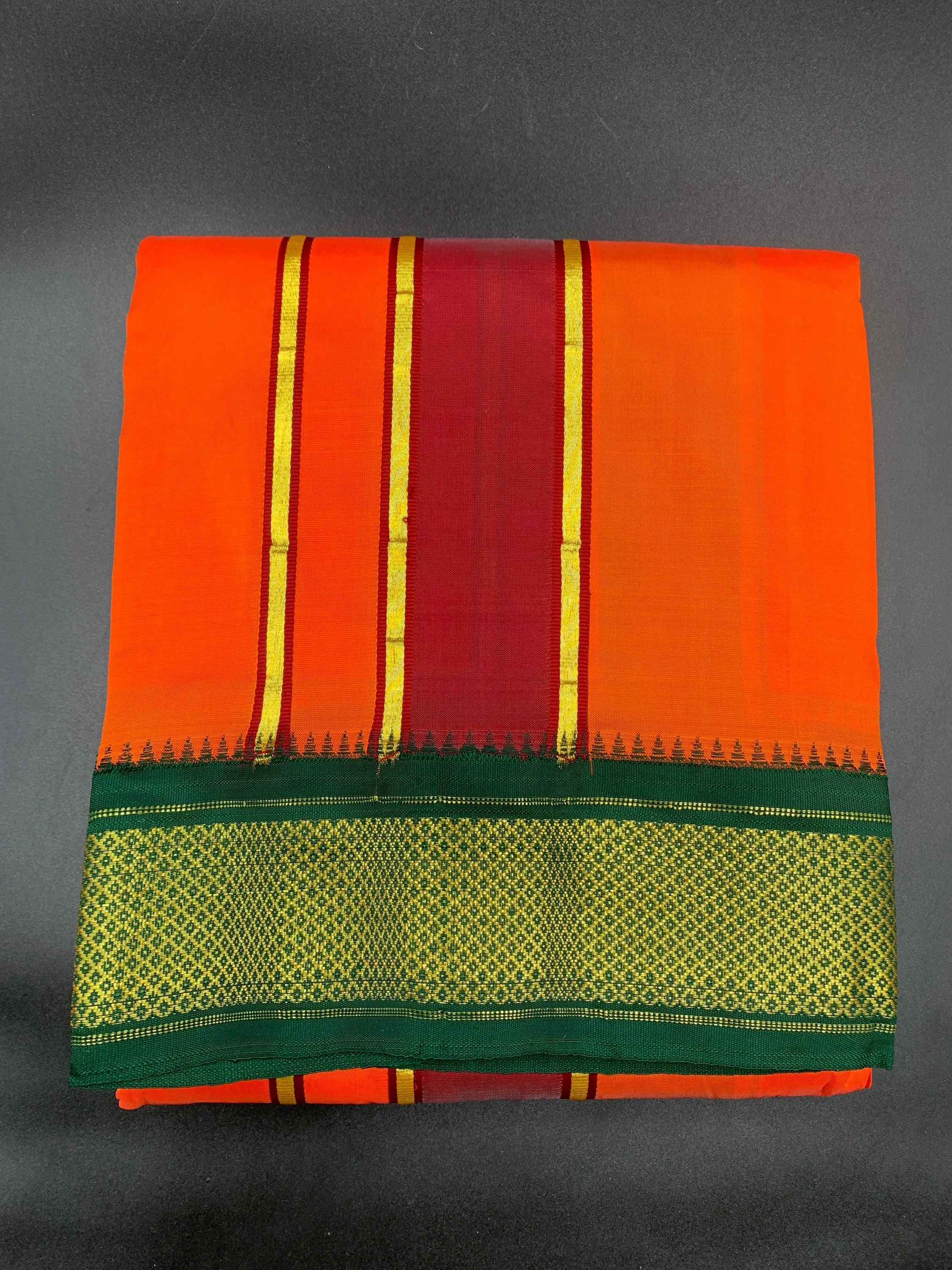 Dhoti/ Wedding Gift/ Puja Item/ Panchalu/ Cotton Vasti/ Angavastram ...