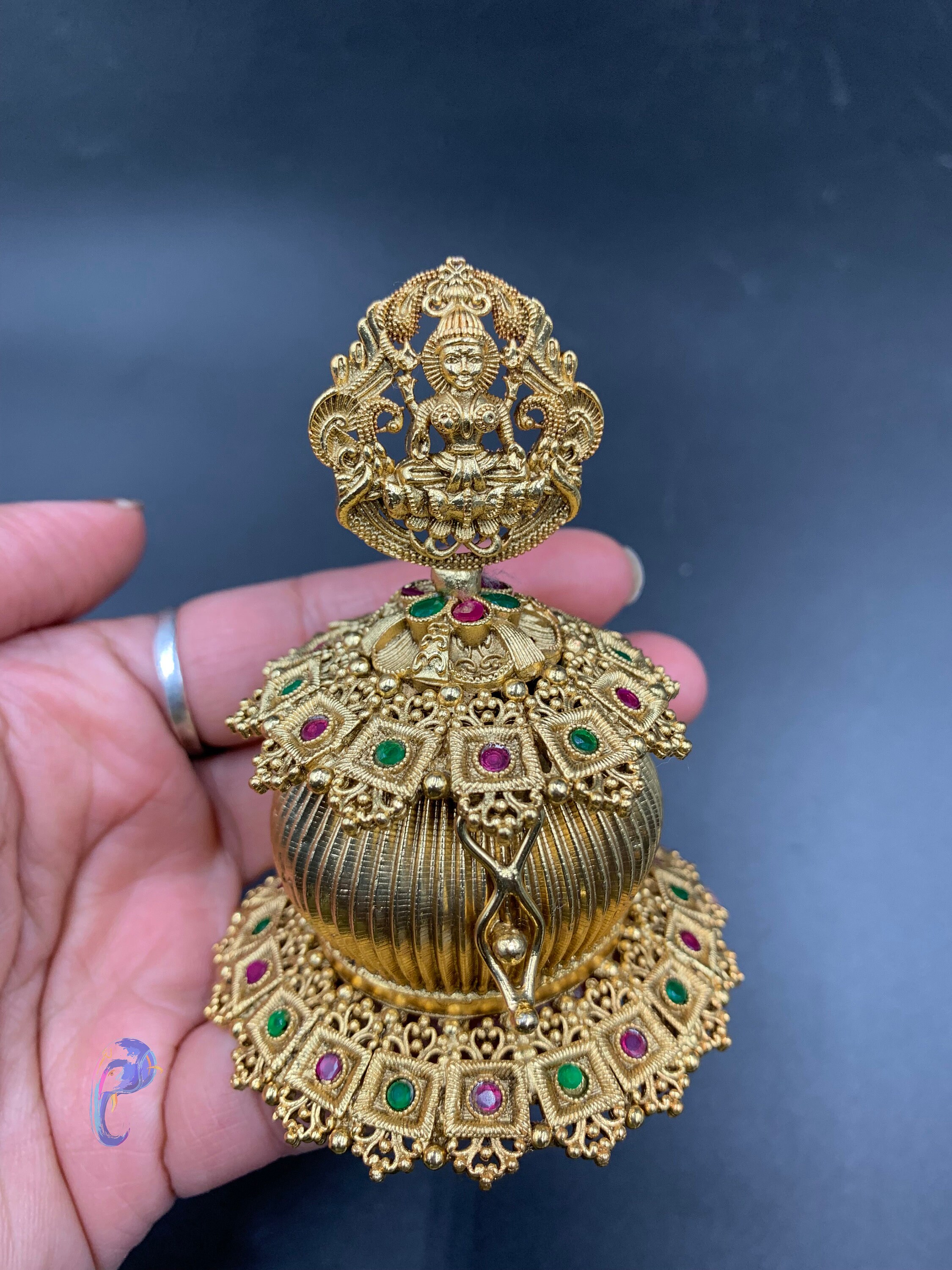 Multicolor Stones Box/ Ring Box/ Puja Item/ Wedding Gift/ Puja Box ...