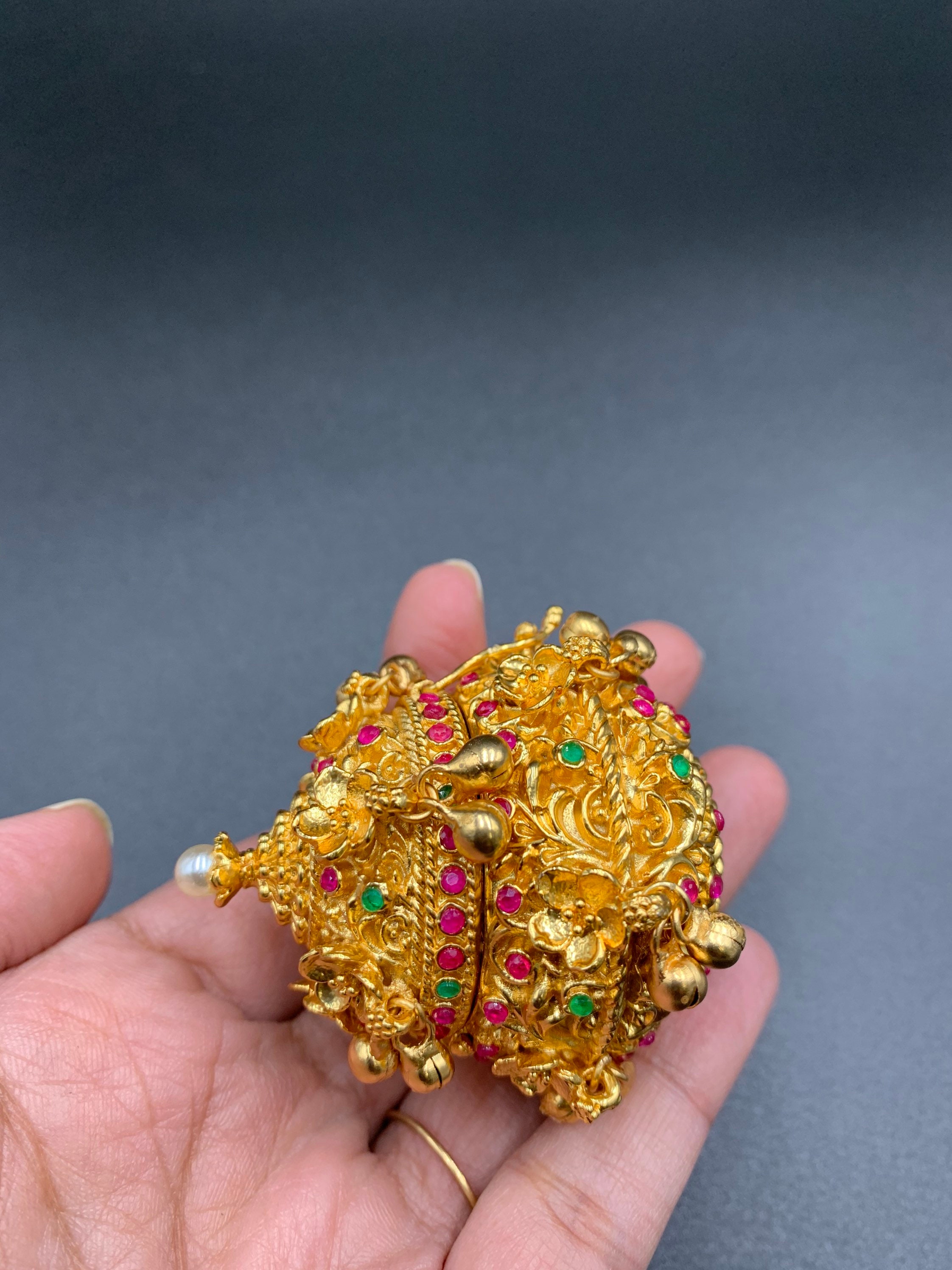 Gold Kumkum Box/ Puja Box/ Wedding Gift/ Ring Box/ Puja Item - Etsy