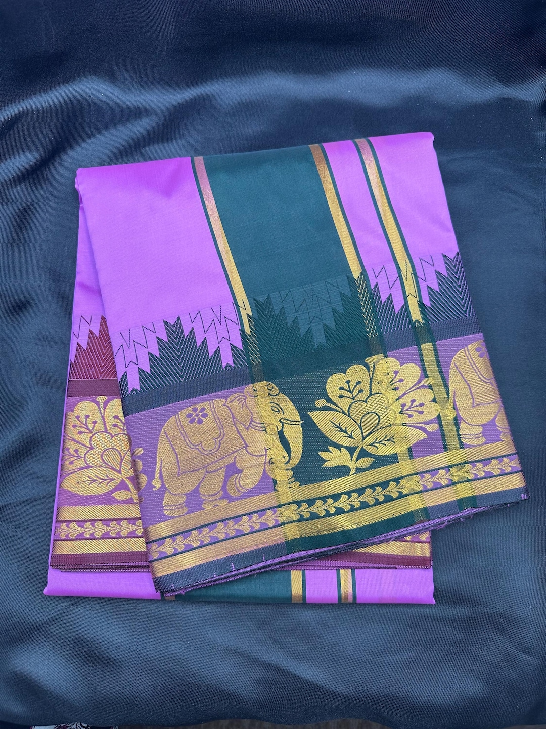 Dhoti Set/ Men’s Dhoti Set/ Angavastram/ Vesti/ Panchalu Set/ God ...