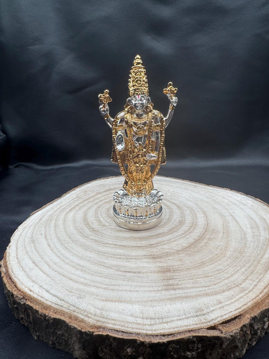 German Silver Idol/ Venkateshwara Swamy Idol/ Silver & Gold Idol ...