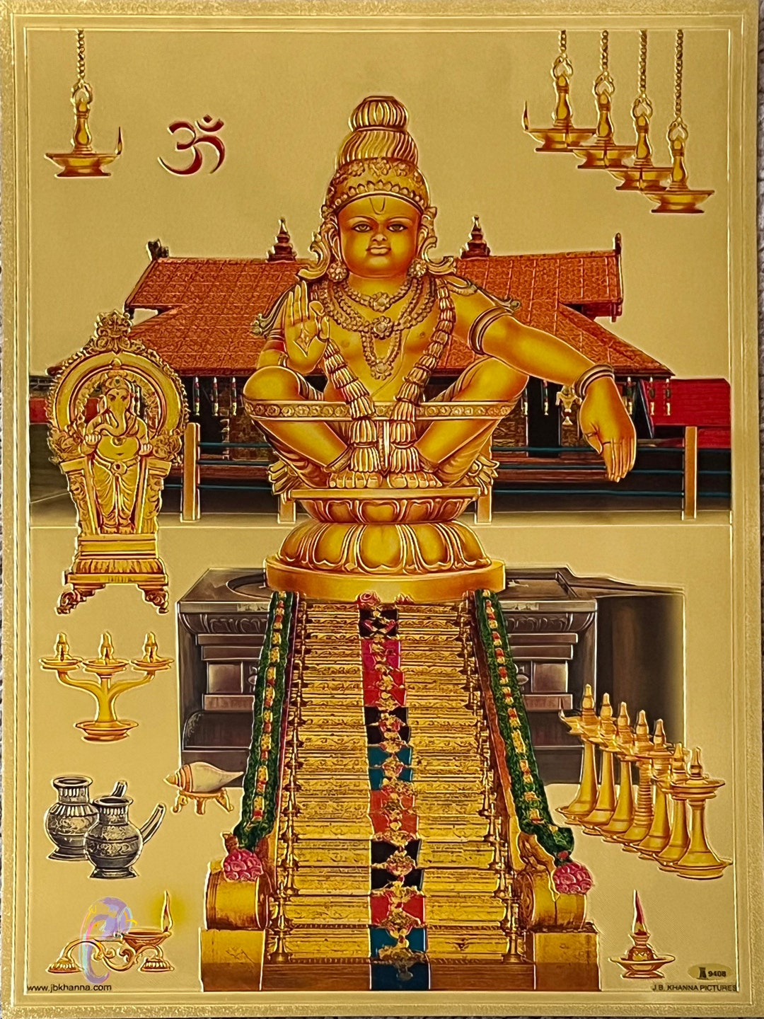 Ayyappa Swamy/ Manikanta/ Hariharan/ Sabarimala/ Puja Item/ Gold ...