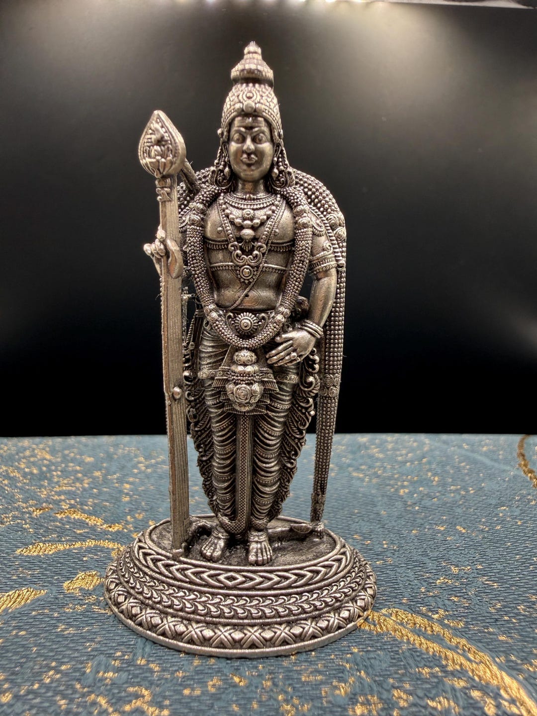 Murugan/ Velu/ Valli Sametha/ Silver Idol/ Puja Item/ Gifting Idol/ 92. ...
