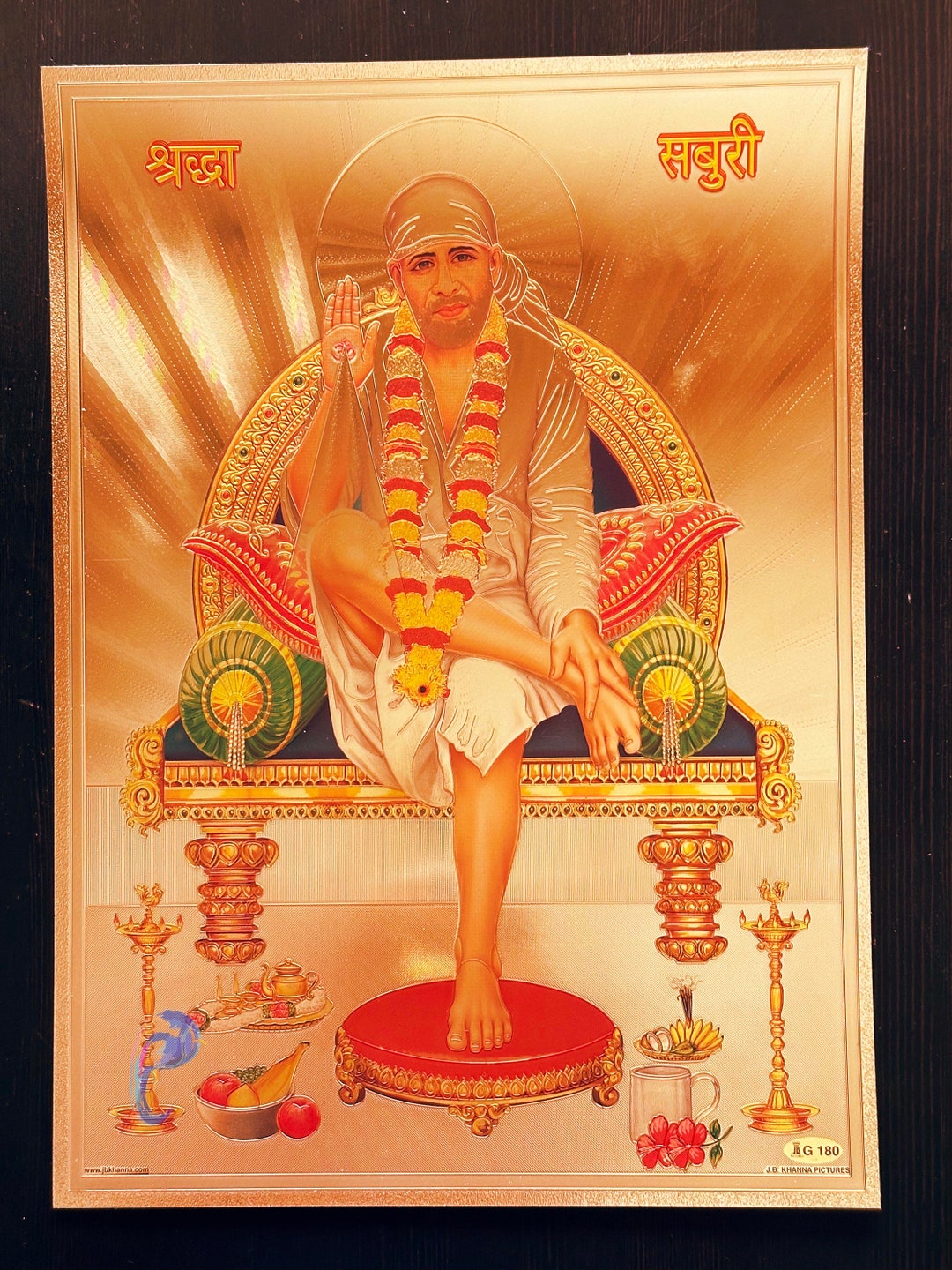 Saibaba/ Shiridi Saibaba Pictures/ Frame/ Idols/ Puja Item/ Baba/ Photo ...