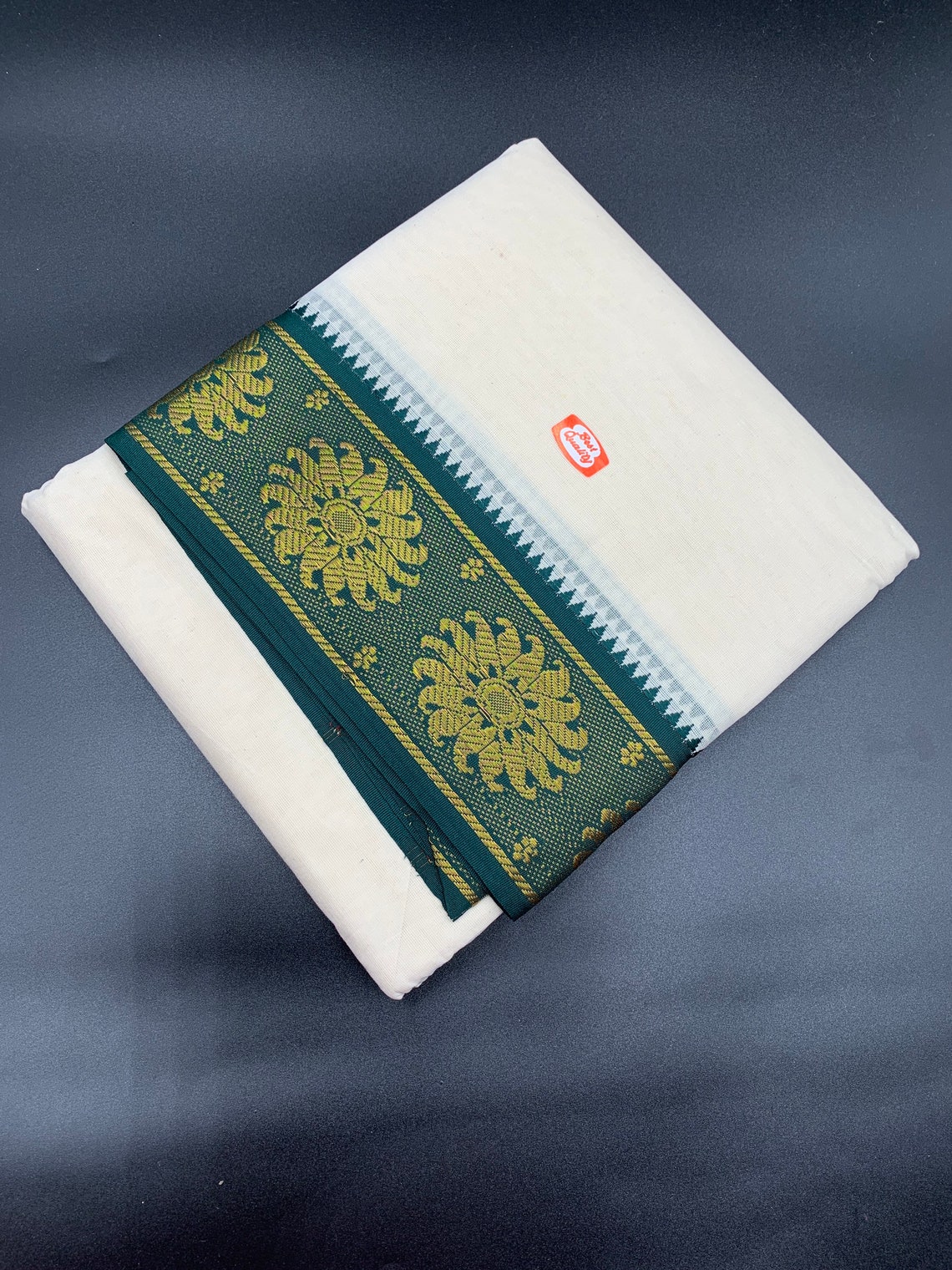 Cotton Dhoti Set/ Kanduva/ Puja Clothes/ Angavastram/ Mens - Etsy