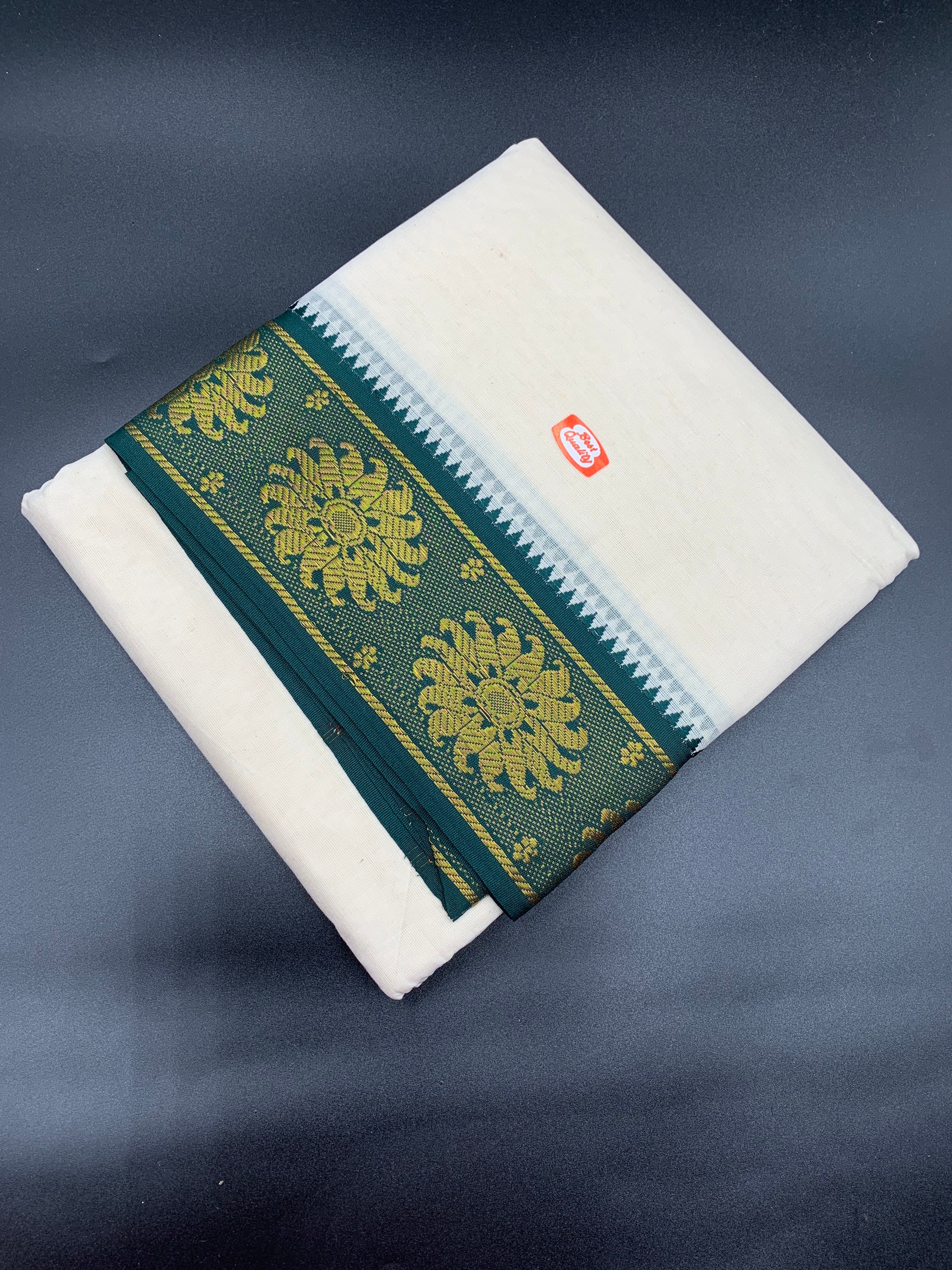 Cotton Dhoti Set/ Kanduva/ Puja Clothes/ Angavastram/ Mens Dhoti Set ...