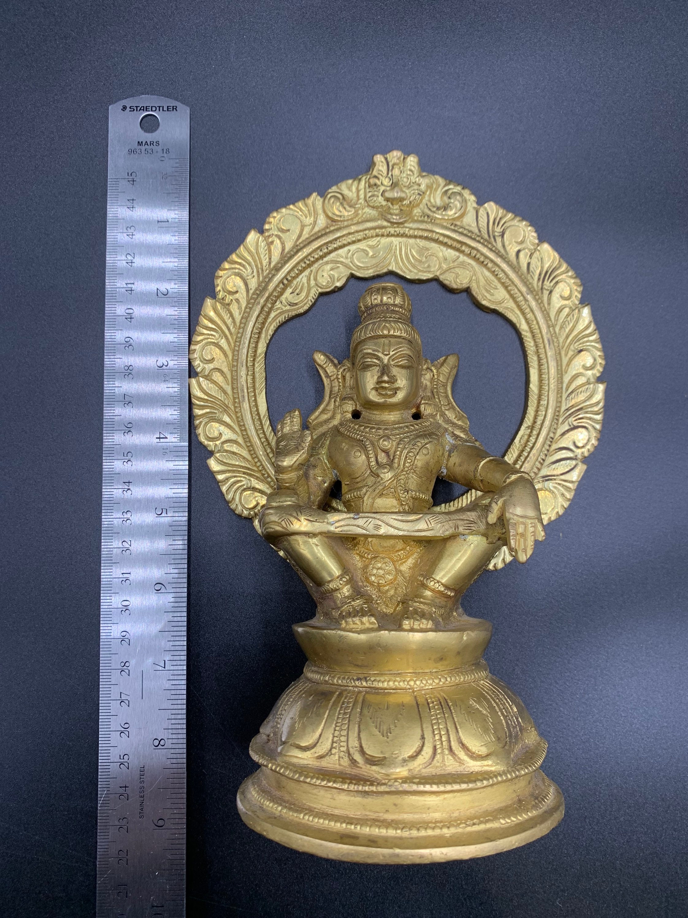 Panchaloha Ayyappa/ Manikandan/brass Idol/ Lord Ayyappa/ Puja Idol ...