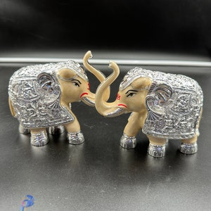 German Silver Elephants/ Wedding Gift/ Wedding Decor/ Gift Item ...