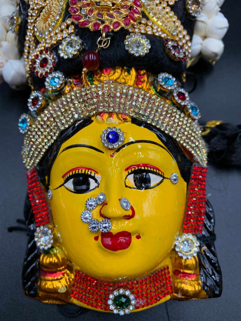 Goddess/ Lakshmi Devi Face Idol/ Wedding Decor/ Puja Idol/ Varalakshmi ...