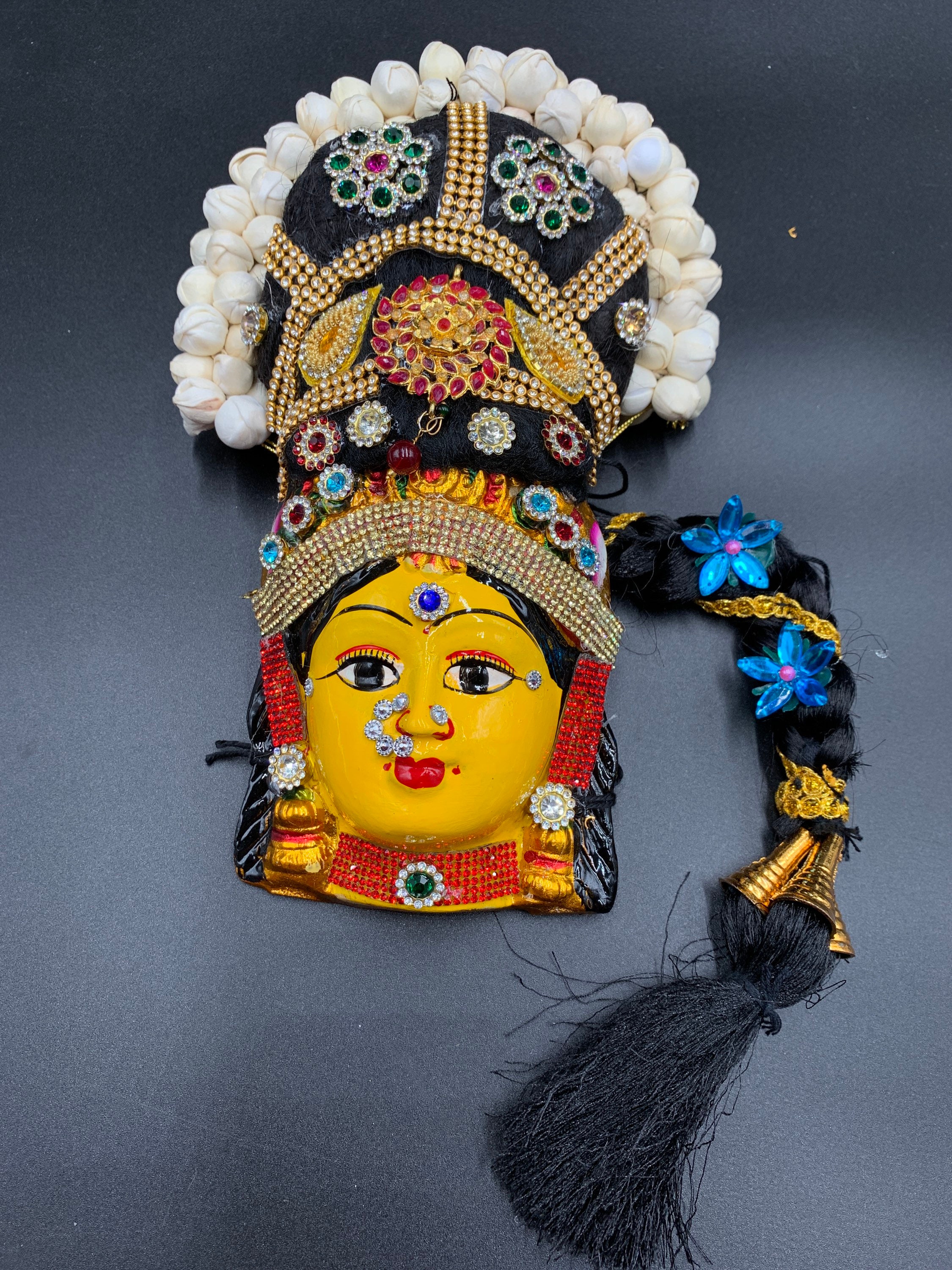 Goddess/ Lakshmi Devi Face Idol/ Wedding Decor/ Puja Idol/ Varalakshmi ...