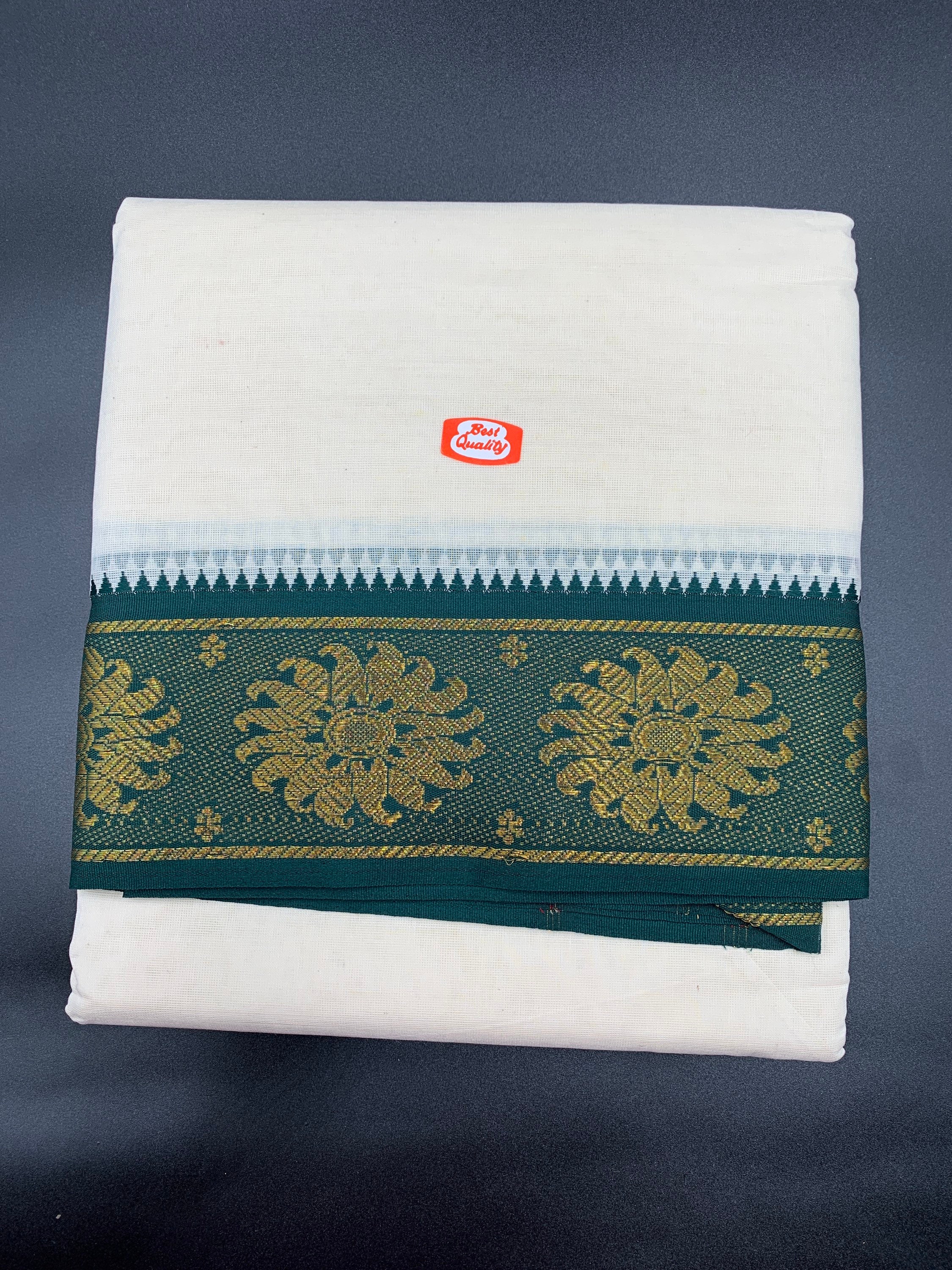Cotton Dhoti Set/ Kanduva/ Puja Clothes/ Angavastram/ Mens Dhoti Set ...