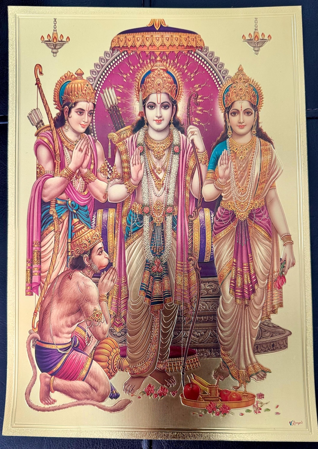 Ram Parivar/ Frame/ Idols/ Puja Item/ Baba/ Photo/ God/ Guru/ Gift ...