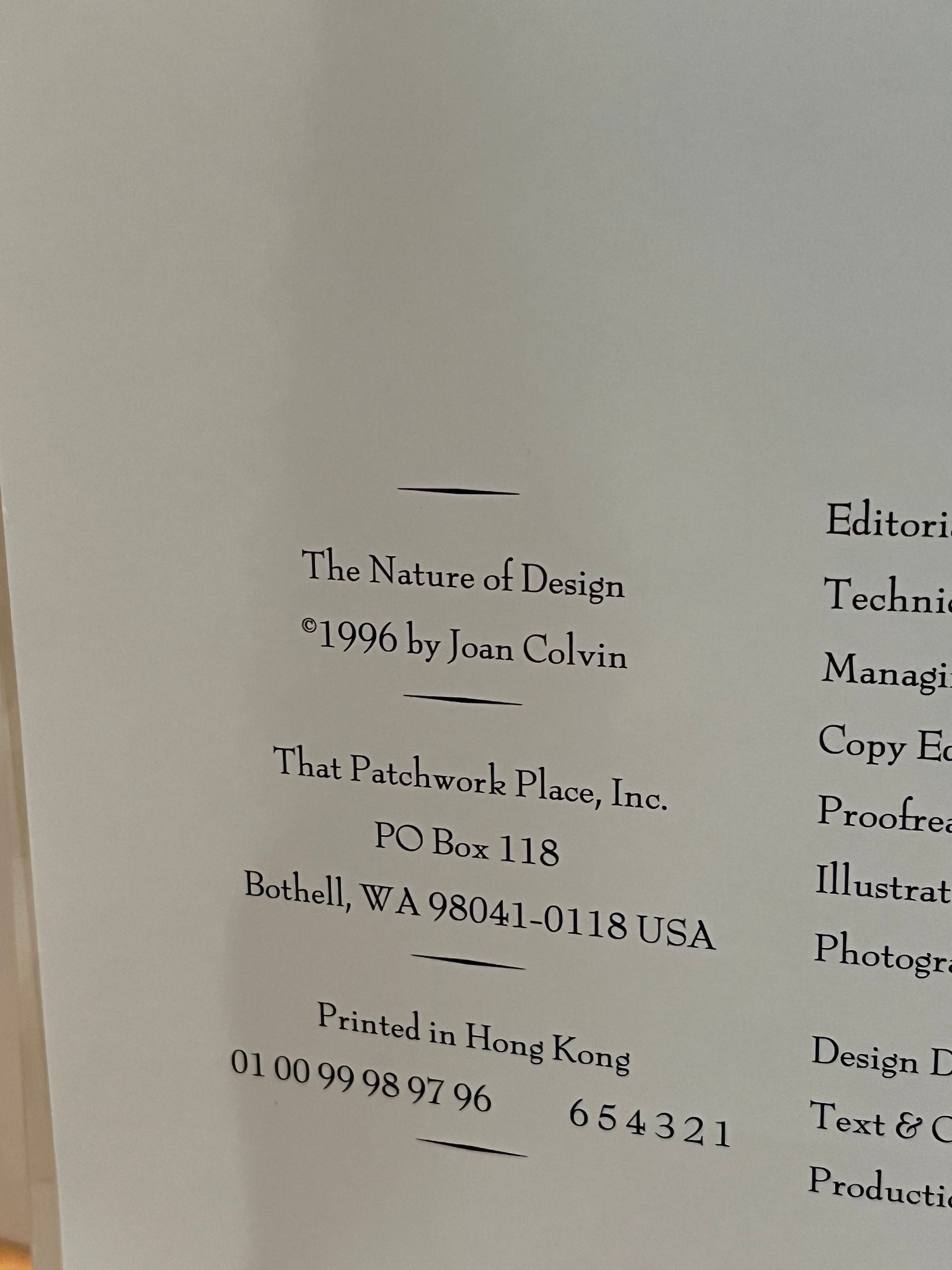 The Nature of Design: A Quilt Artist’s Personal Journal by Joan Colvin ...
