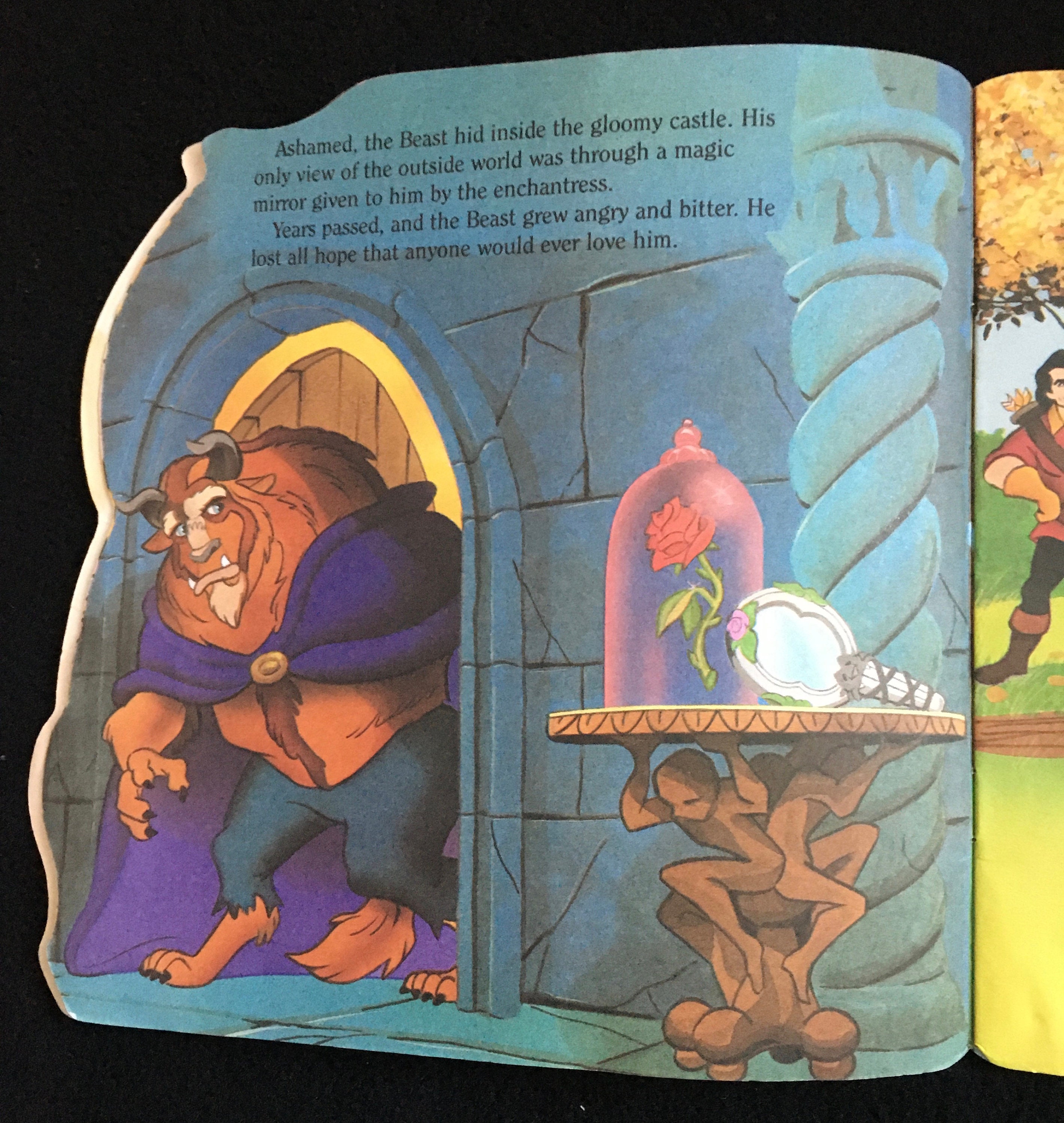 Beauty and the Beast Shape Book by Rita Balducci, 1992 - Etsy