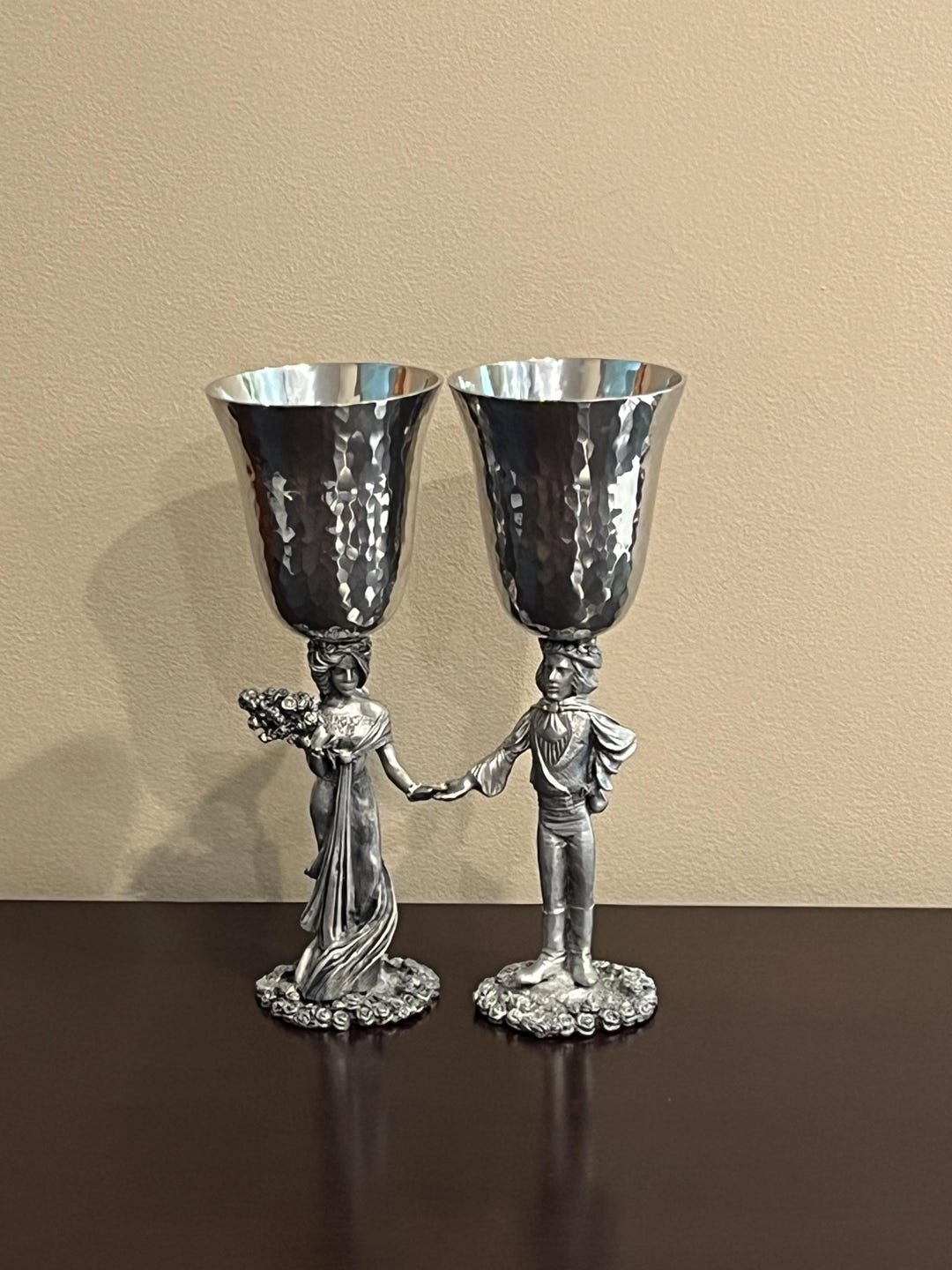 Bride and Groom Goblets by Ballena Bay Pewter, 1990’s - Etsy