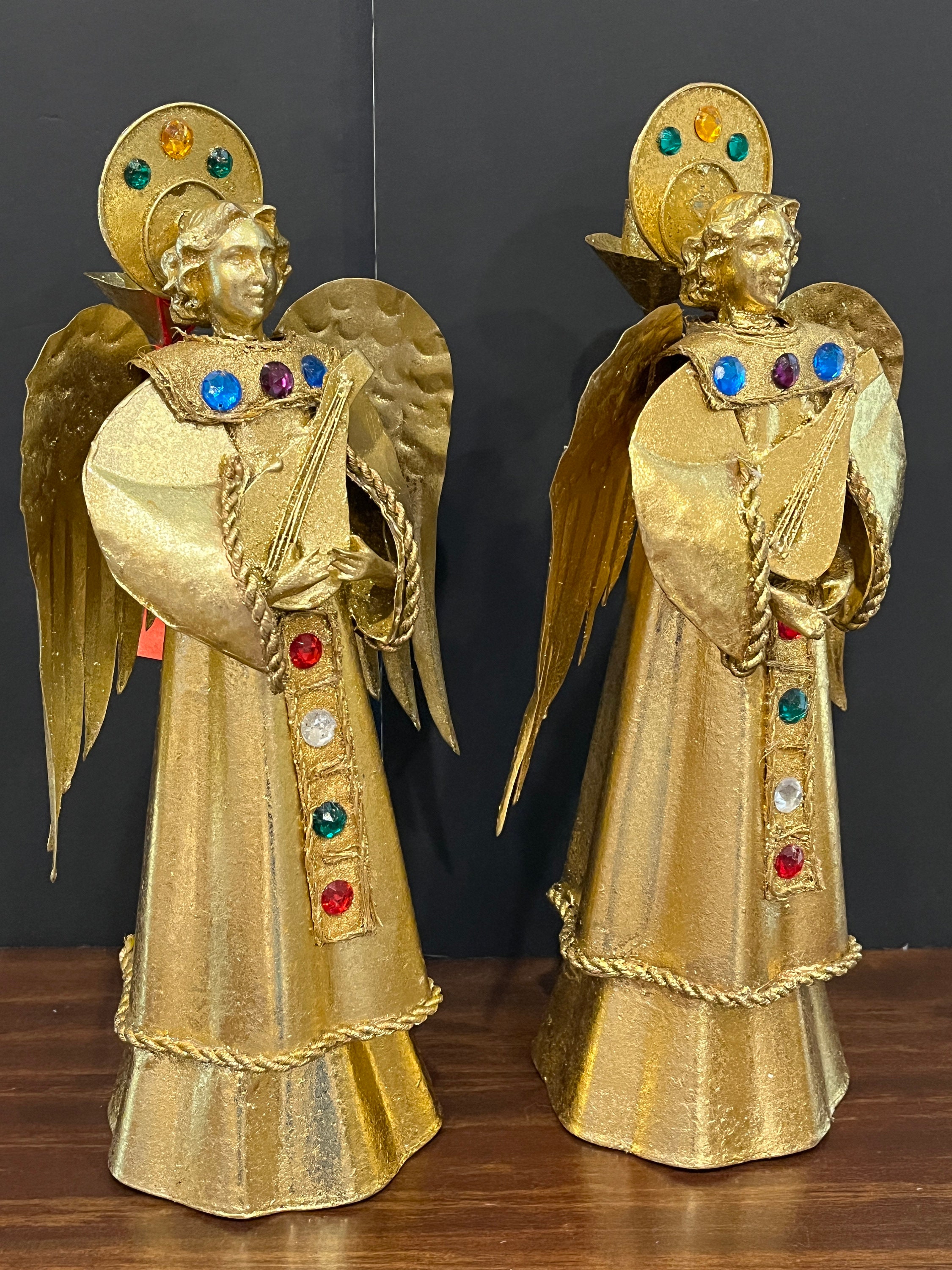 Metal and Papier-mâché Figures of Musical Angels by Silvestri - Etsy