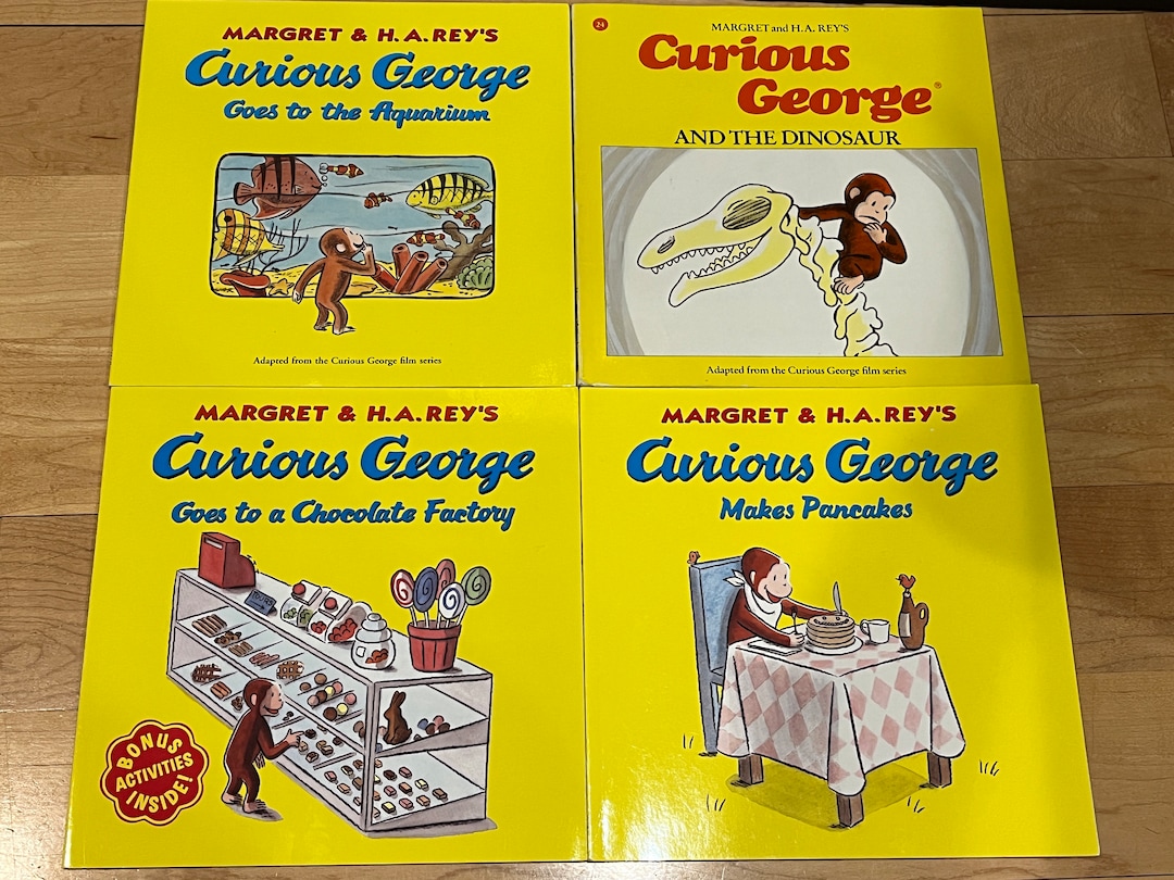 Various Curious George Paperback Books by Margaret and H.A. Rey, 1984 ...