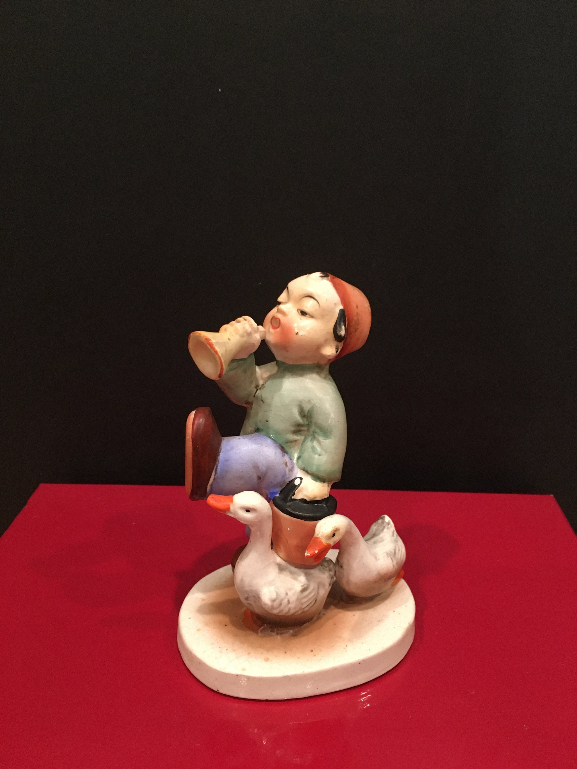 Marching Boy Playing Trumpet With Goose Parade 582 Japan - Etsy