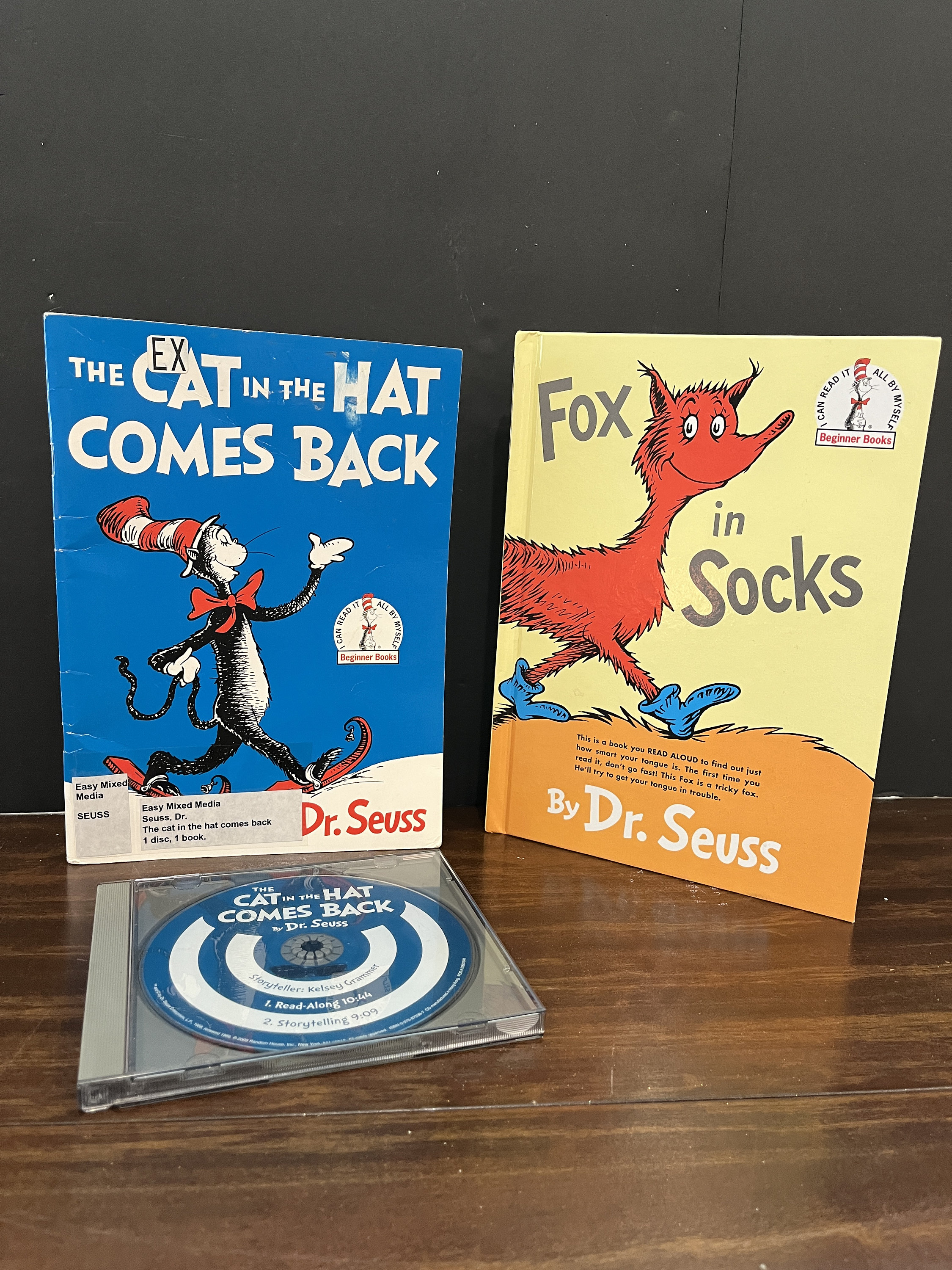 The Cat in the Hat Comes Back, 1986 or Fox in Socks by Dr. Seuss, 1993 ...