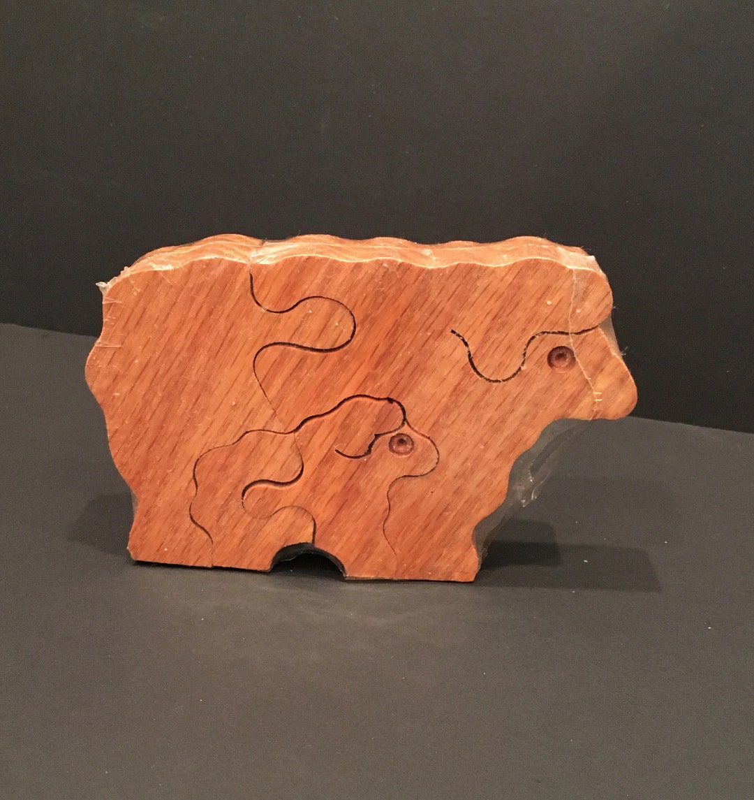 Vintage Wooden Sheep Puzzle With Nested Lamb, Circa 1990 - Etsy