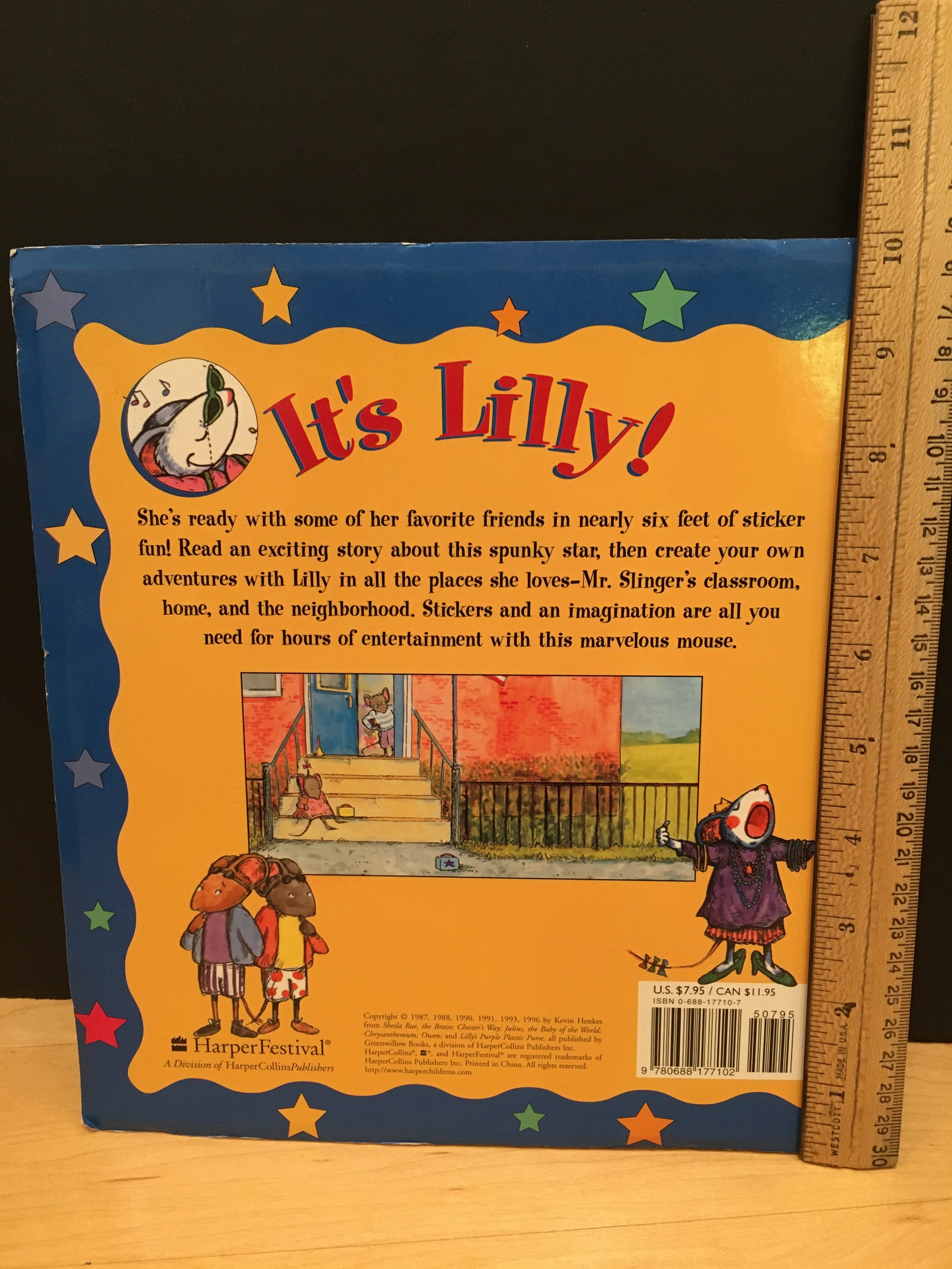 Lillys Sticker and Storybook Fun by Kevin Henkes 1996 - Etsy